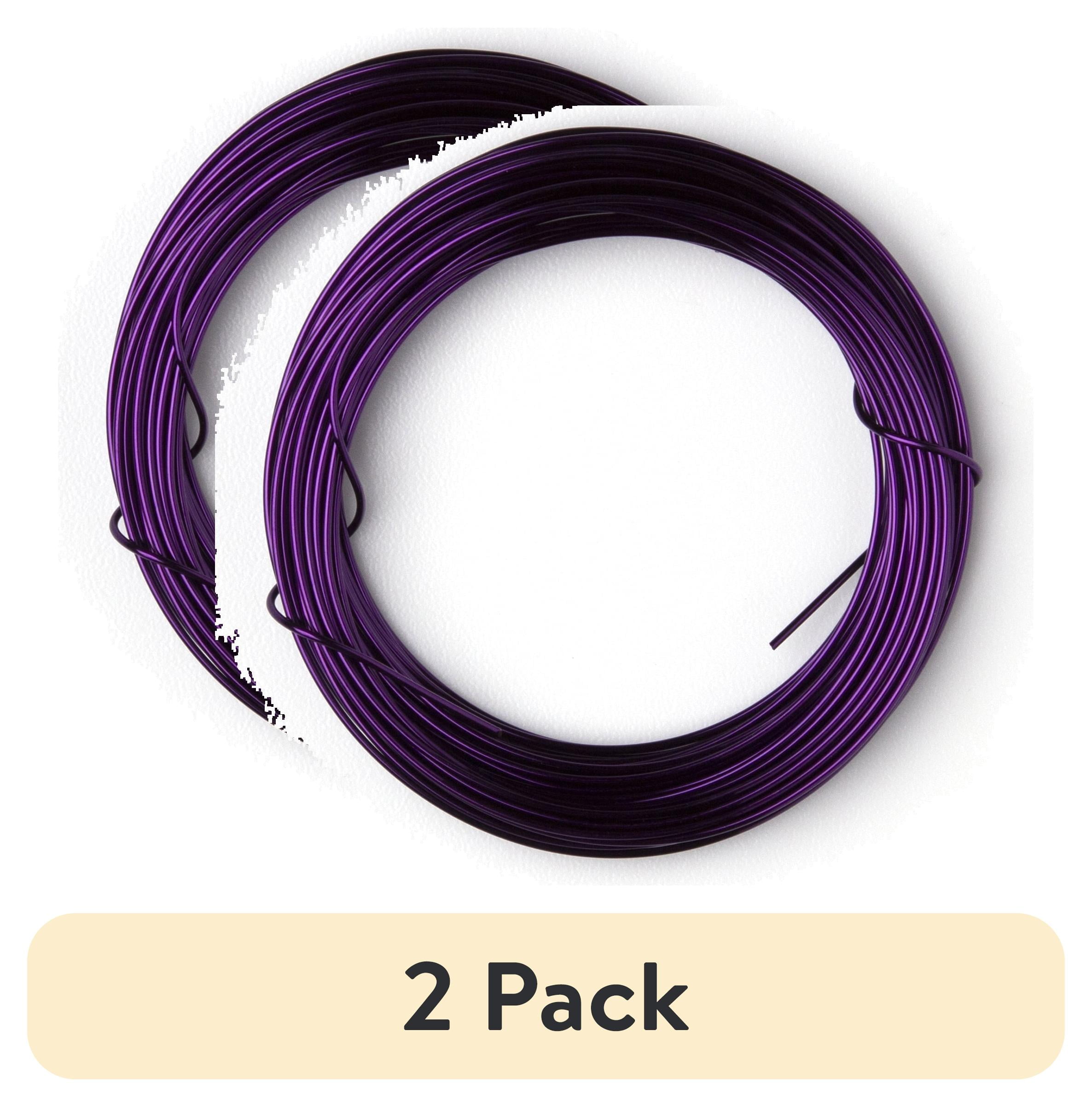 (2 pack) Cousin DIY Coated Copper Wire, Purple Finish, 20 Ga, 24 ft ...