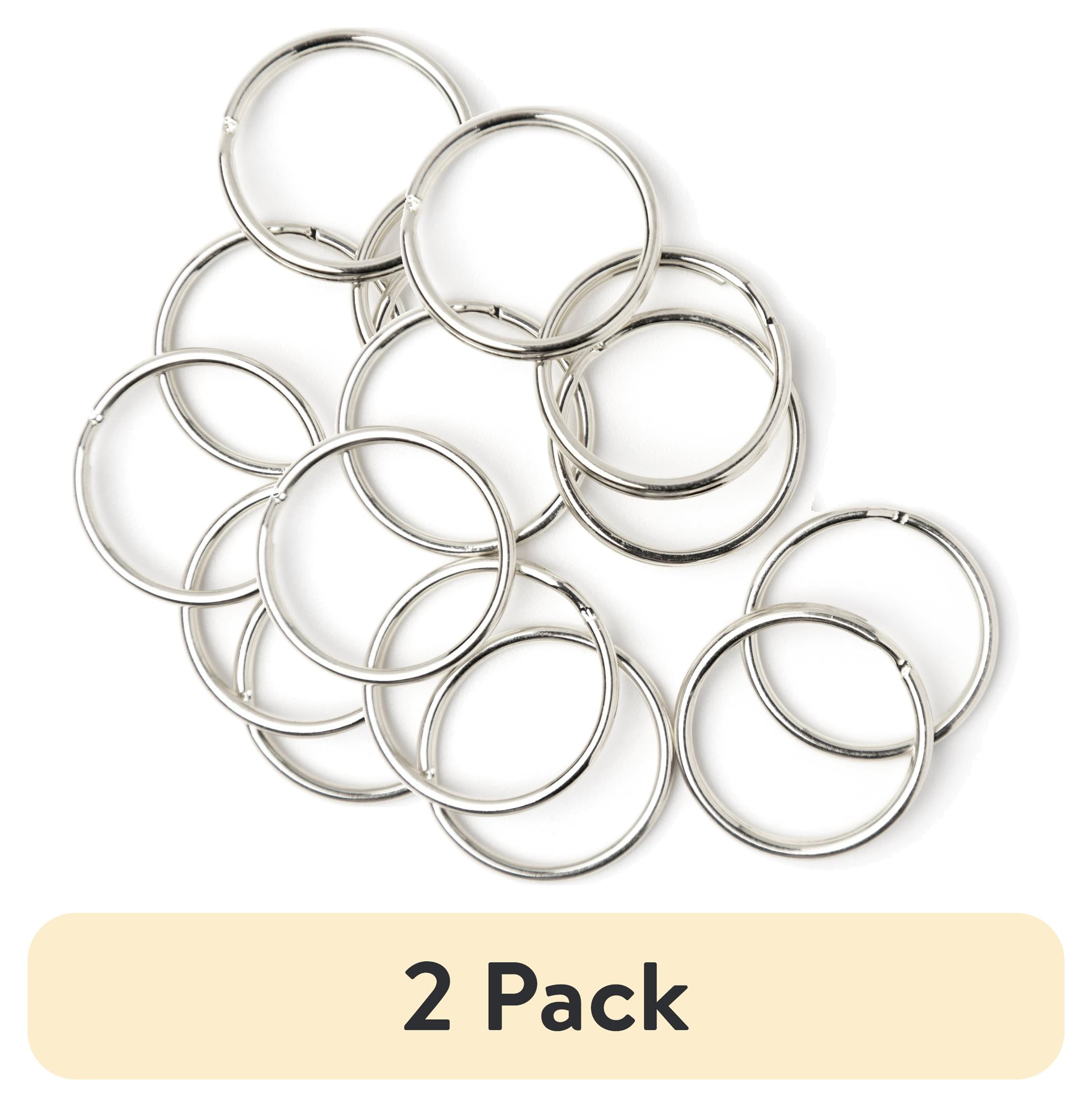 (2 pack) Cousin DIY Metal Split Rings for Crafting Keychains, 1.25 in ...