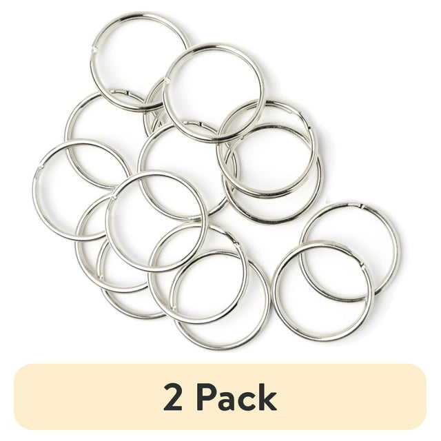 (2 pack) Cousin DIY Metal Split Rings for Crafting Keychains, 1.25 in ...
