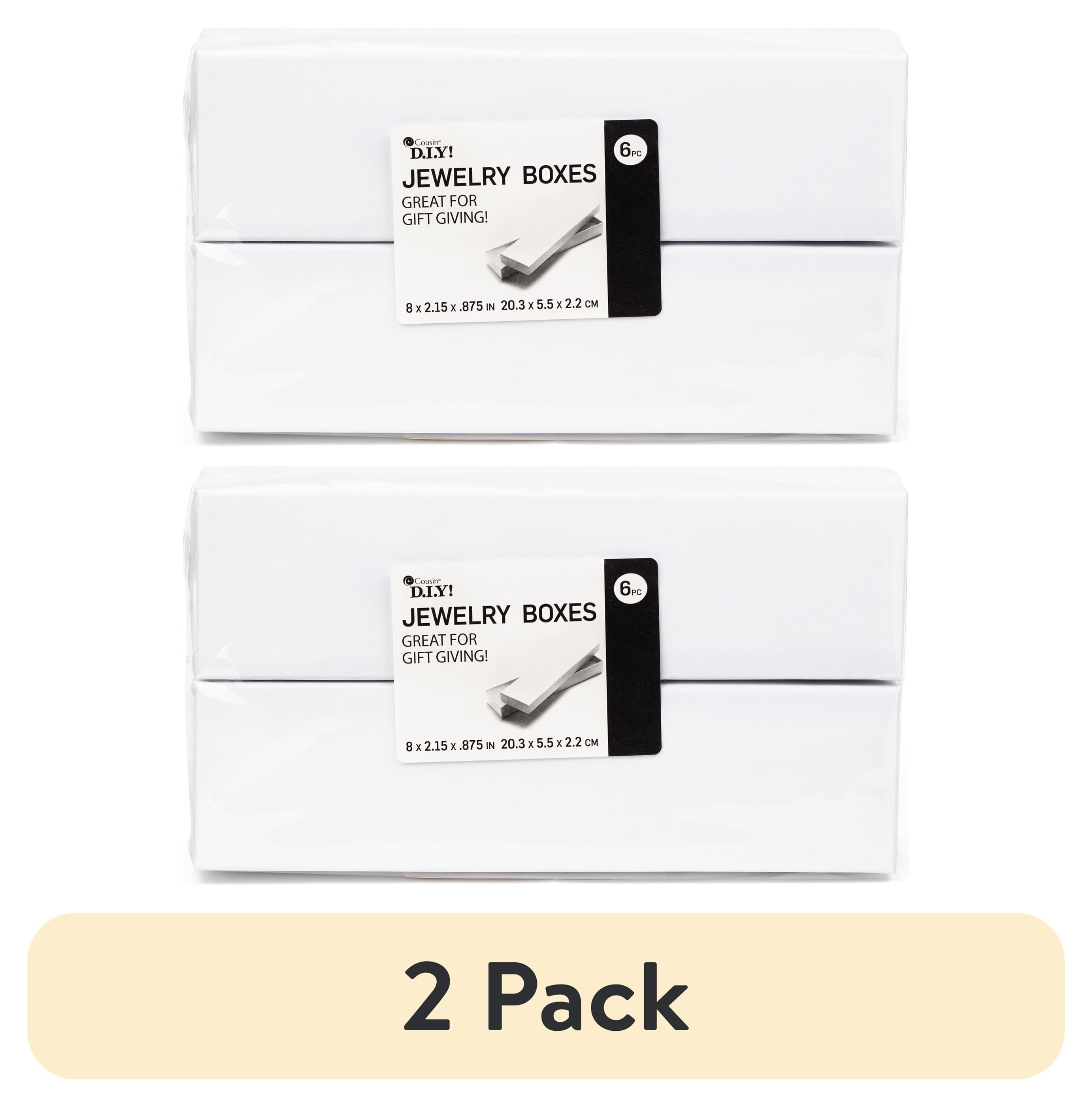 (2 pack) Cousin DIY Rectangular White Paper Gift Boxes, Unisex (6 Piece ...