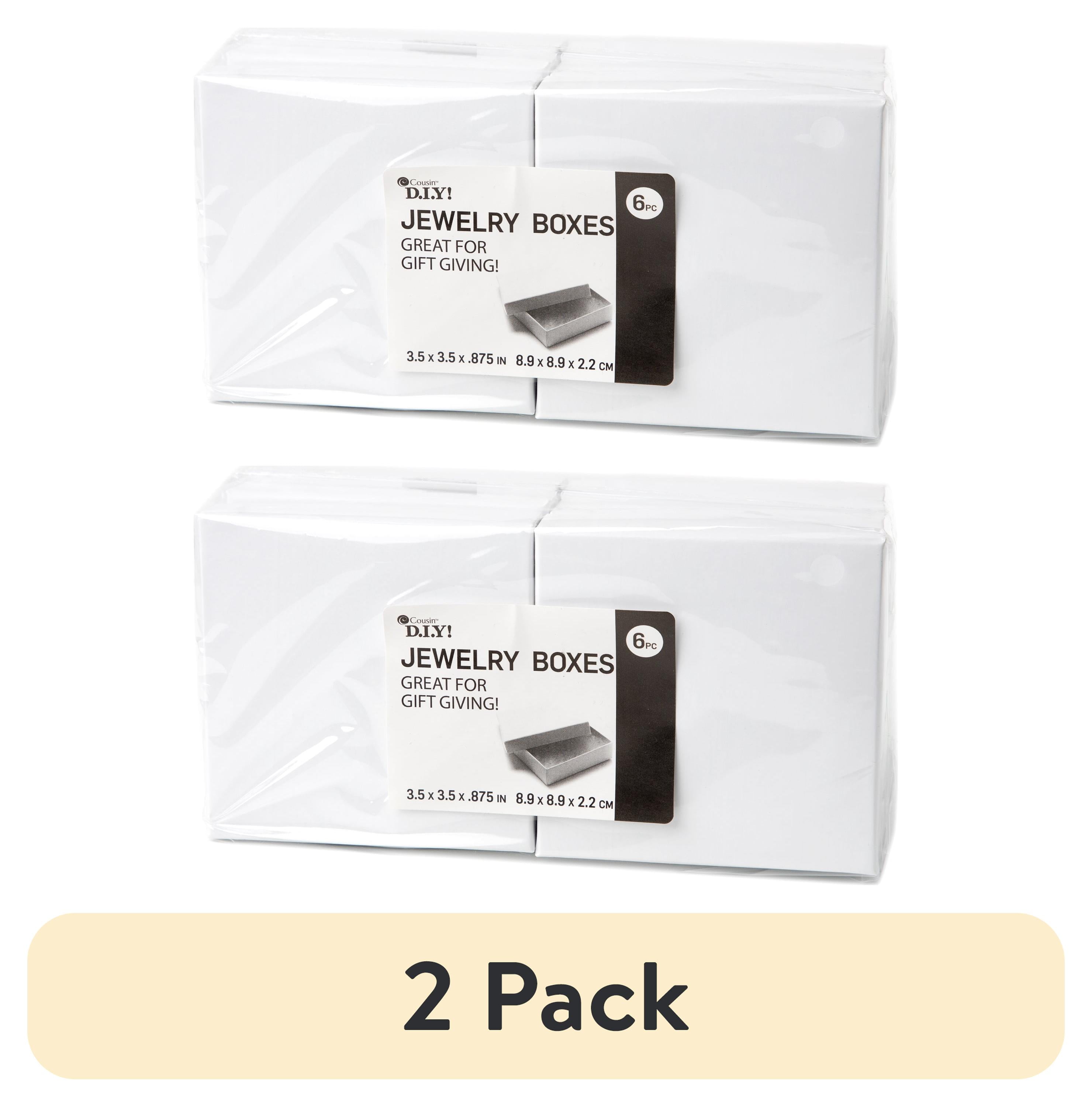 (2 pack) Cousin DIY White Square Paper Gift Boxes, 3.5" x 3.5", 6 Piece ...