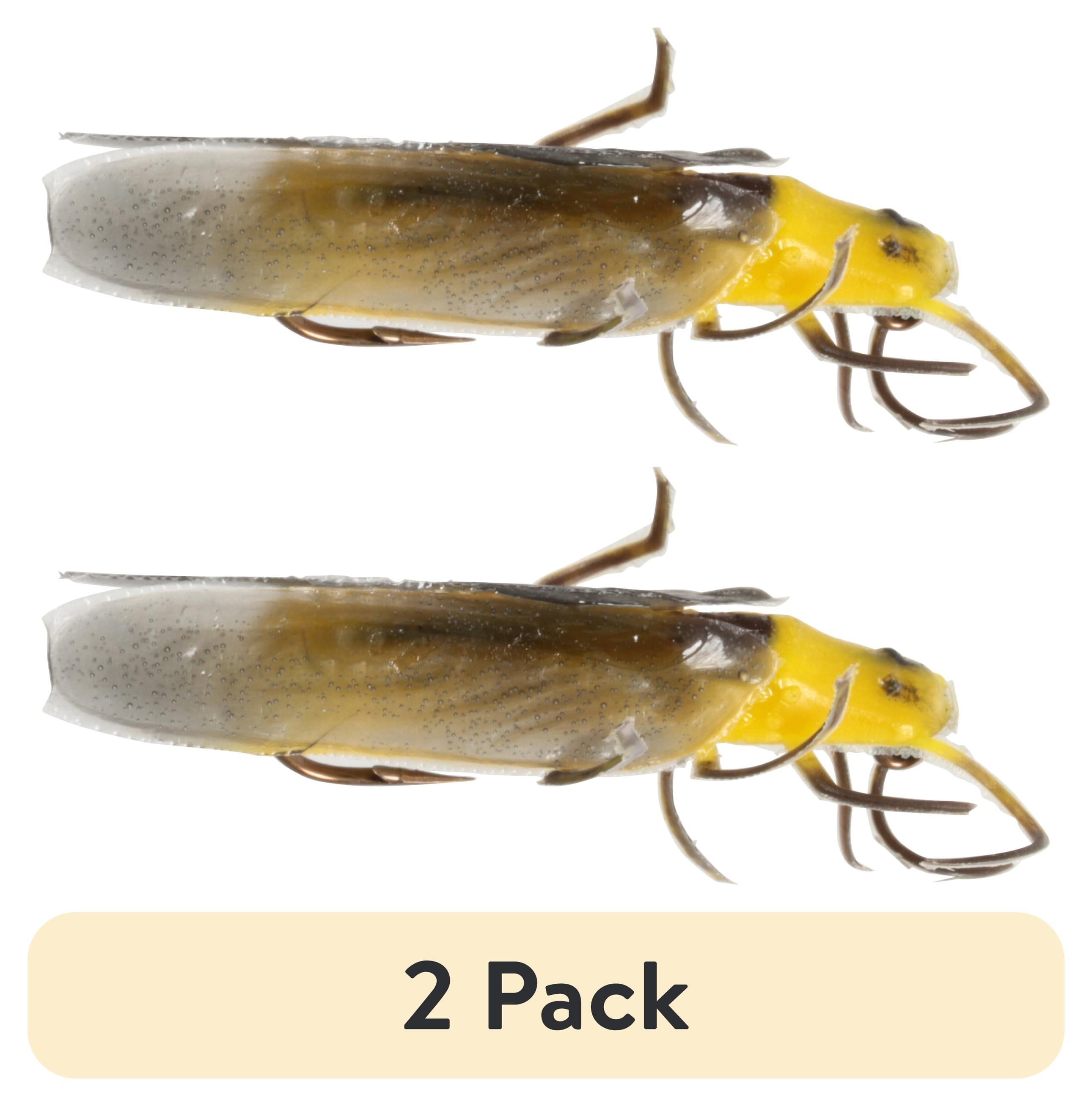 (2 pack) Crème 1" Trout Bugs, Salmon Fly Lure, Brown - Walmart.com