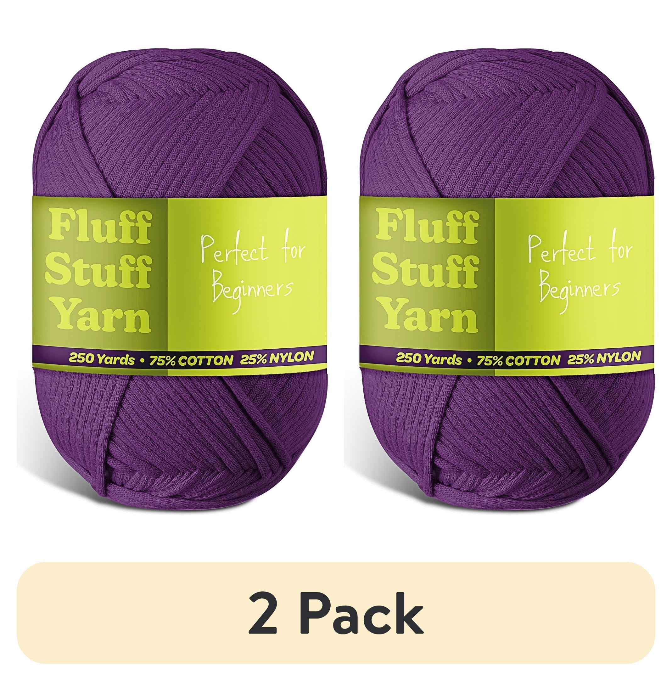 (2 pack) Craftbud Cotton Yarn For Crocheting And Knitting, (250 Yards ...