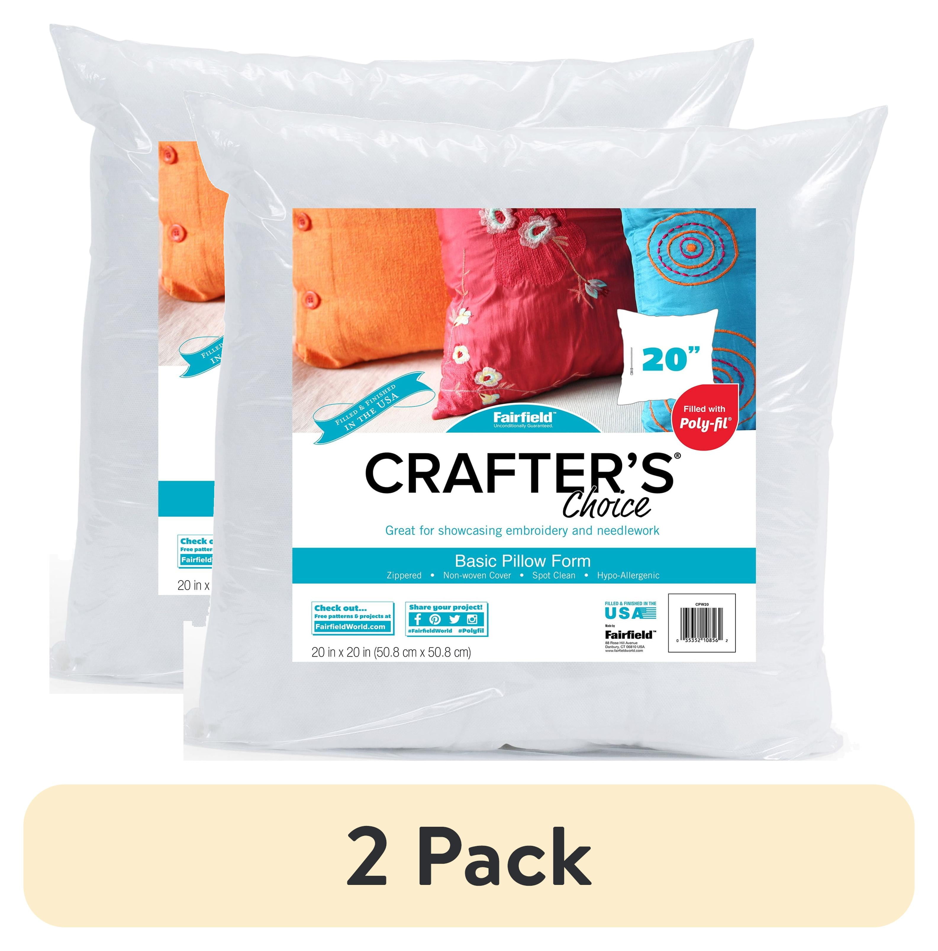 (2 pack) Crafter's Choice Pillow Insert - 20" - Walmart.com