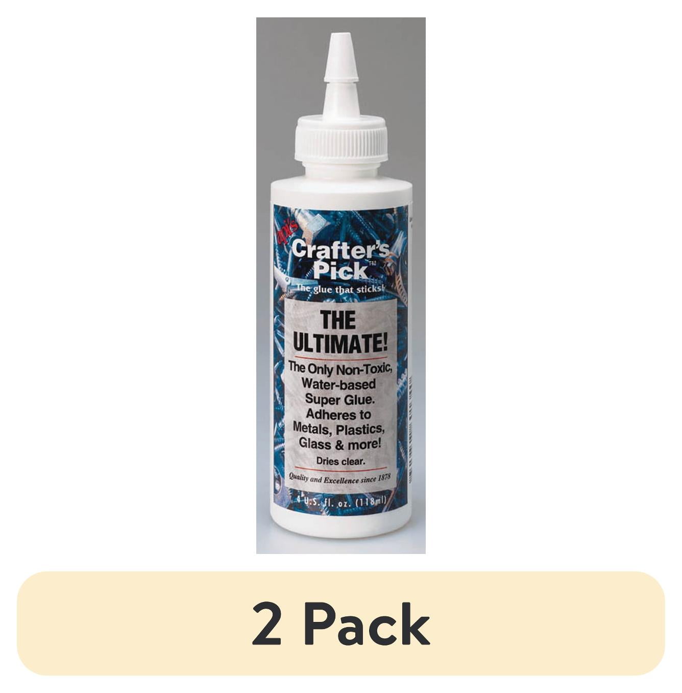 (2 pack) Crafter's Pick "The Ultimate" Tacky Clear, Fast Drying Glue, 4 ...
