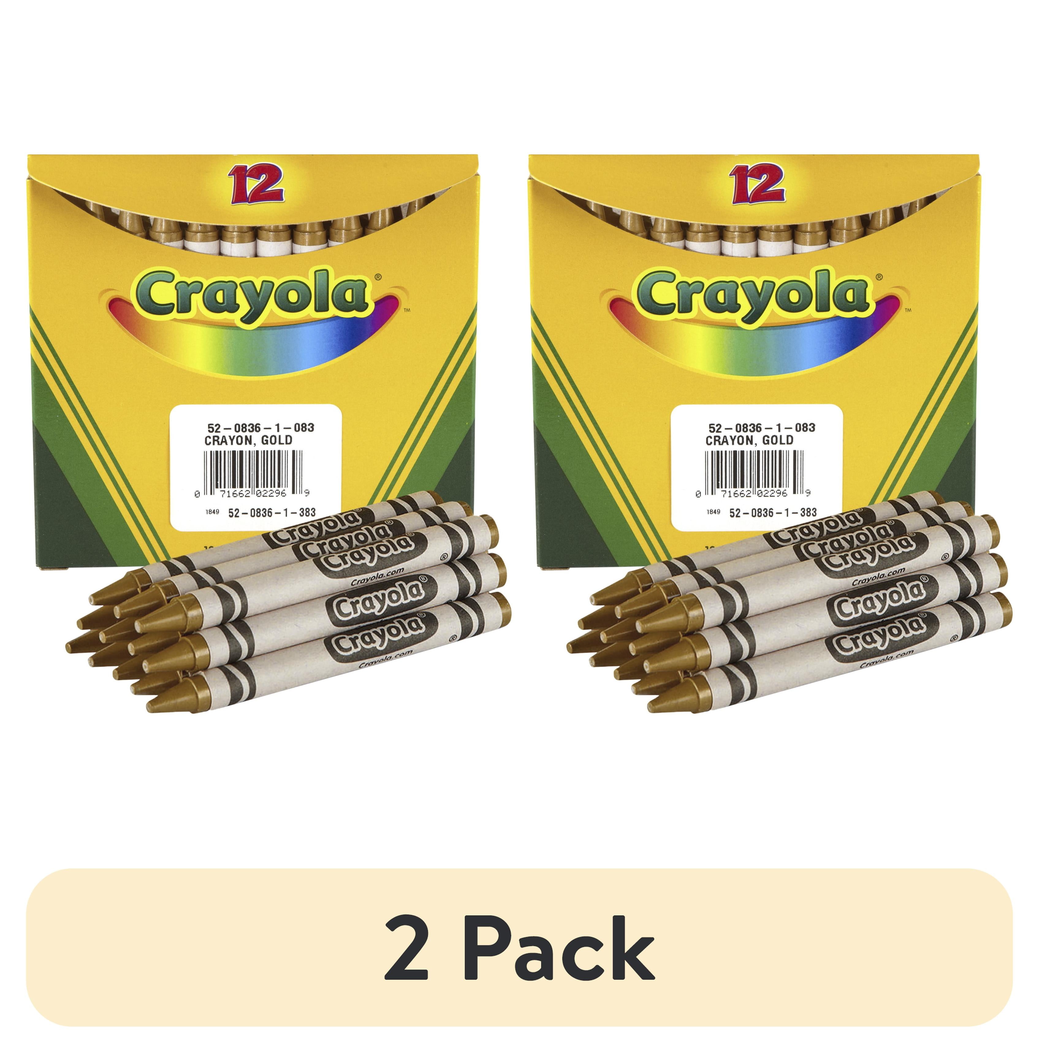 (2 pack) Crayola Bulk Crayons Gold, 2 Multi Colored - Walmart.com