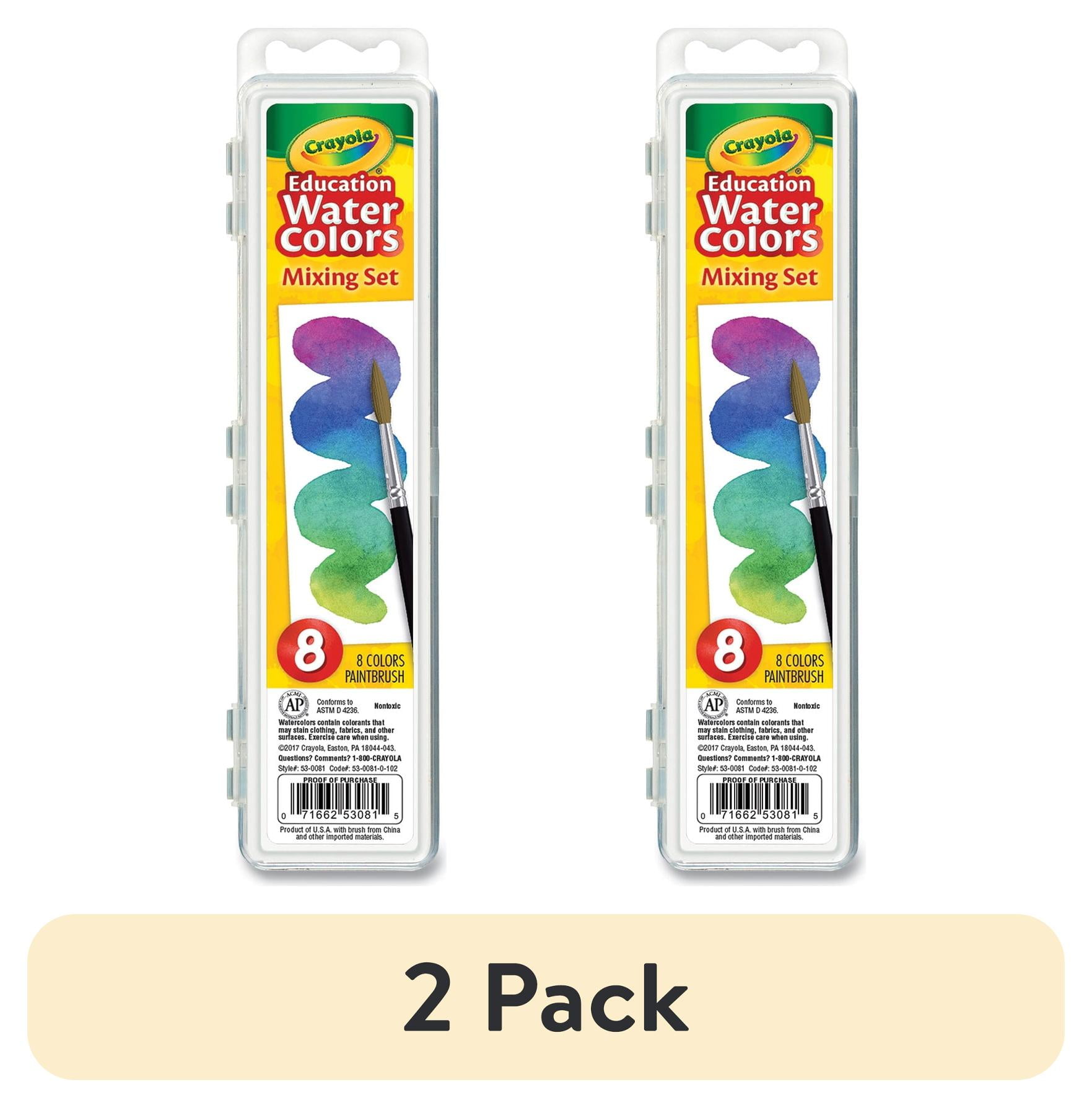 (2 pack) Crayola Education Non-Toxic Washable Watercolor Mixing Set ...