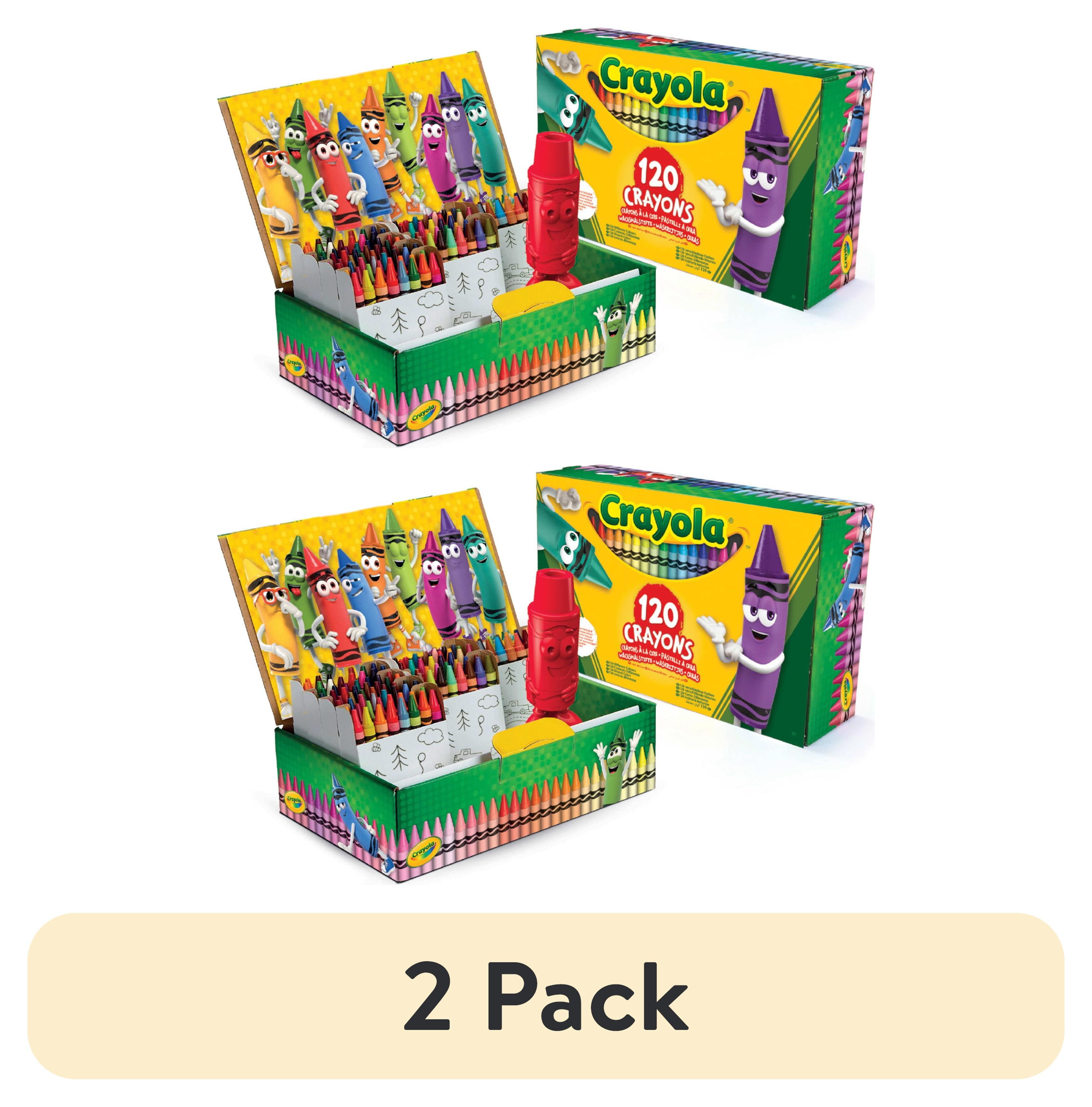 (2 pack) Crayola Giant Box of Crayons, 120-Colors - Walmart.com