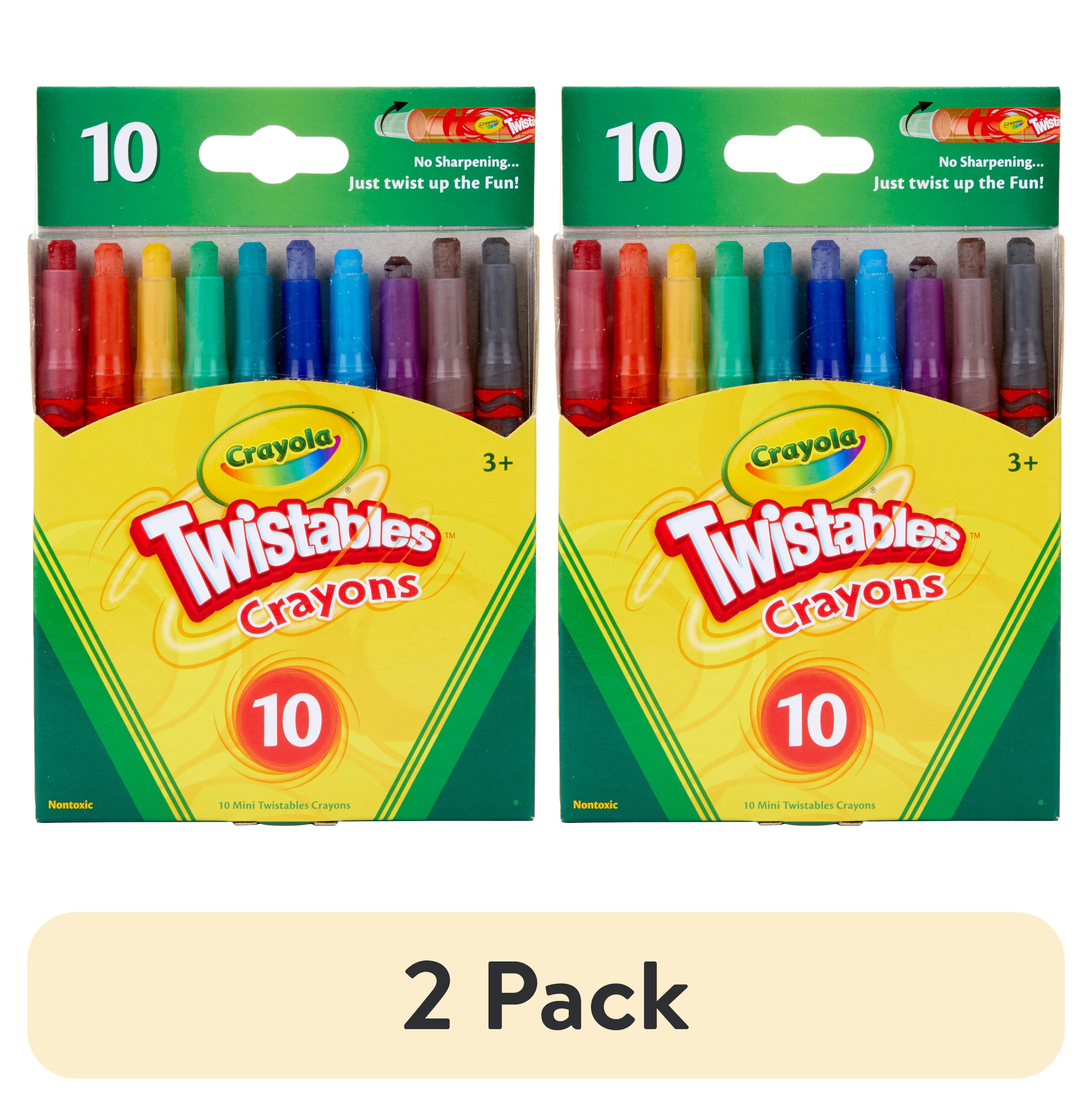 (2 pack) Crayola Mini-Twistables Crayons, 10 Count, Assorted Colors ...