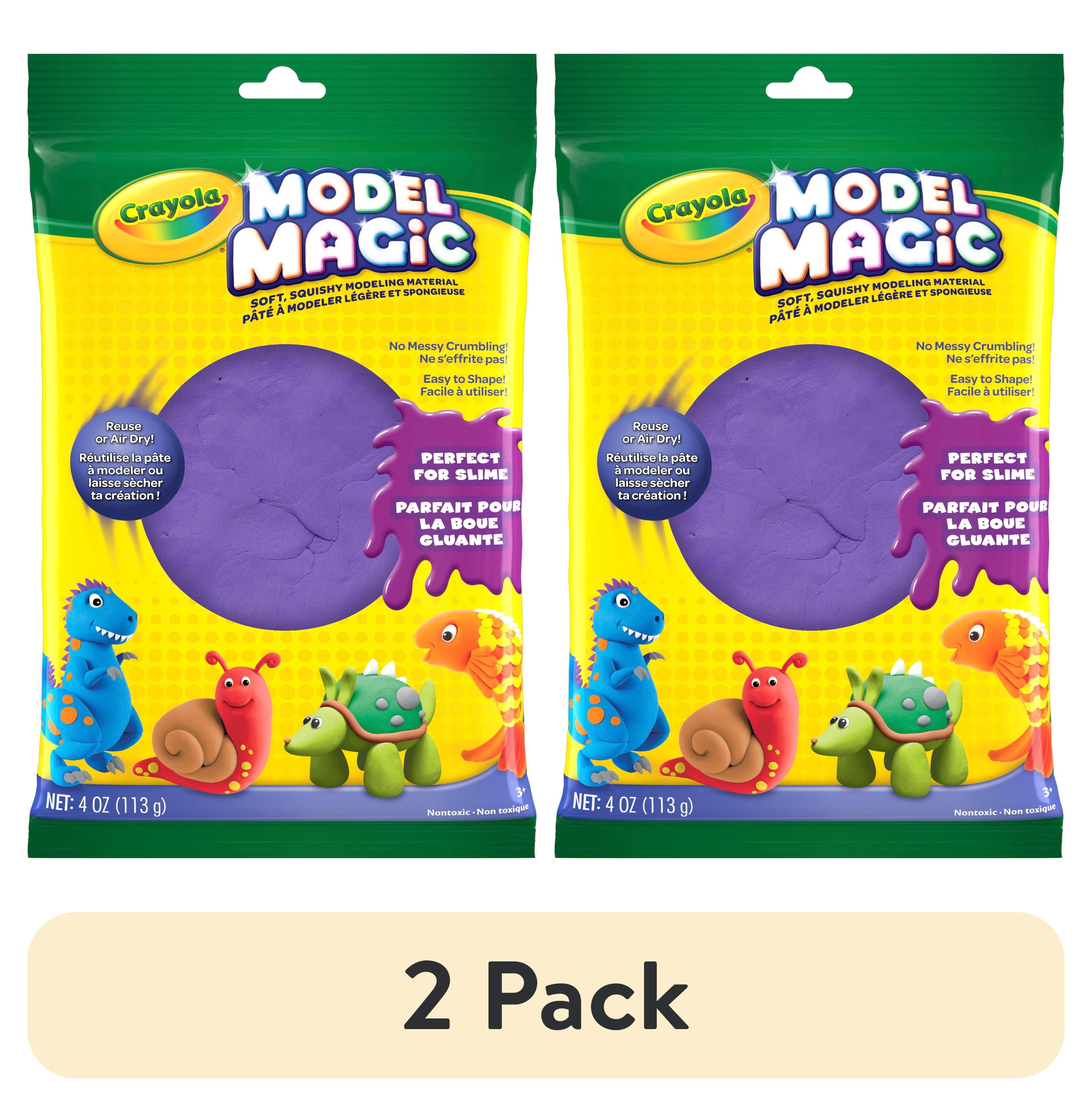 (2 pack) Crayola Model Magic, 4-Ounce Pouch, Purple - Walmart.com