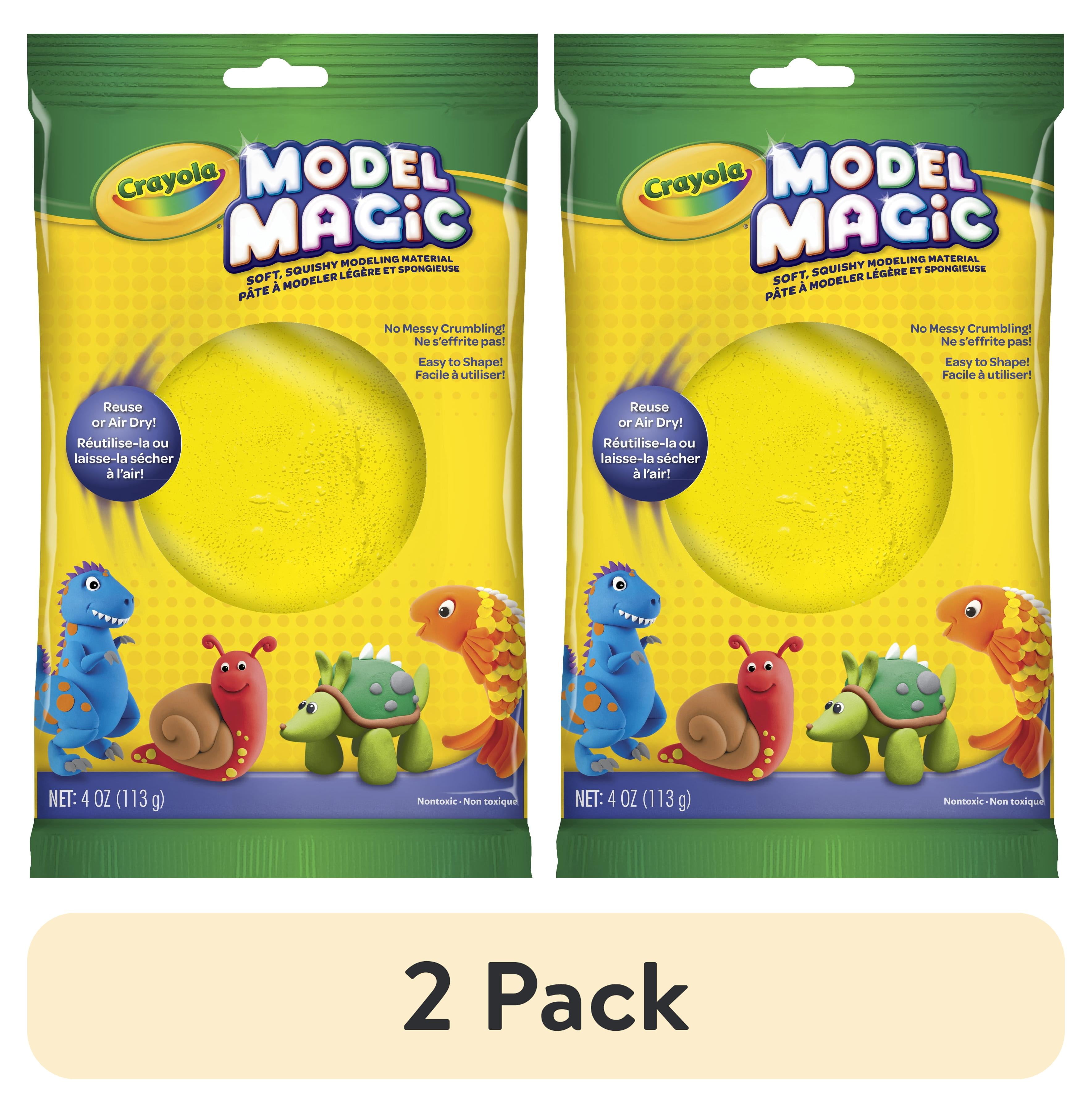(2 pack) Crayola Yellow Model Magic Modeling Material, 4 ounces ...