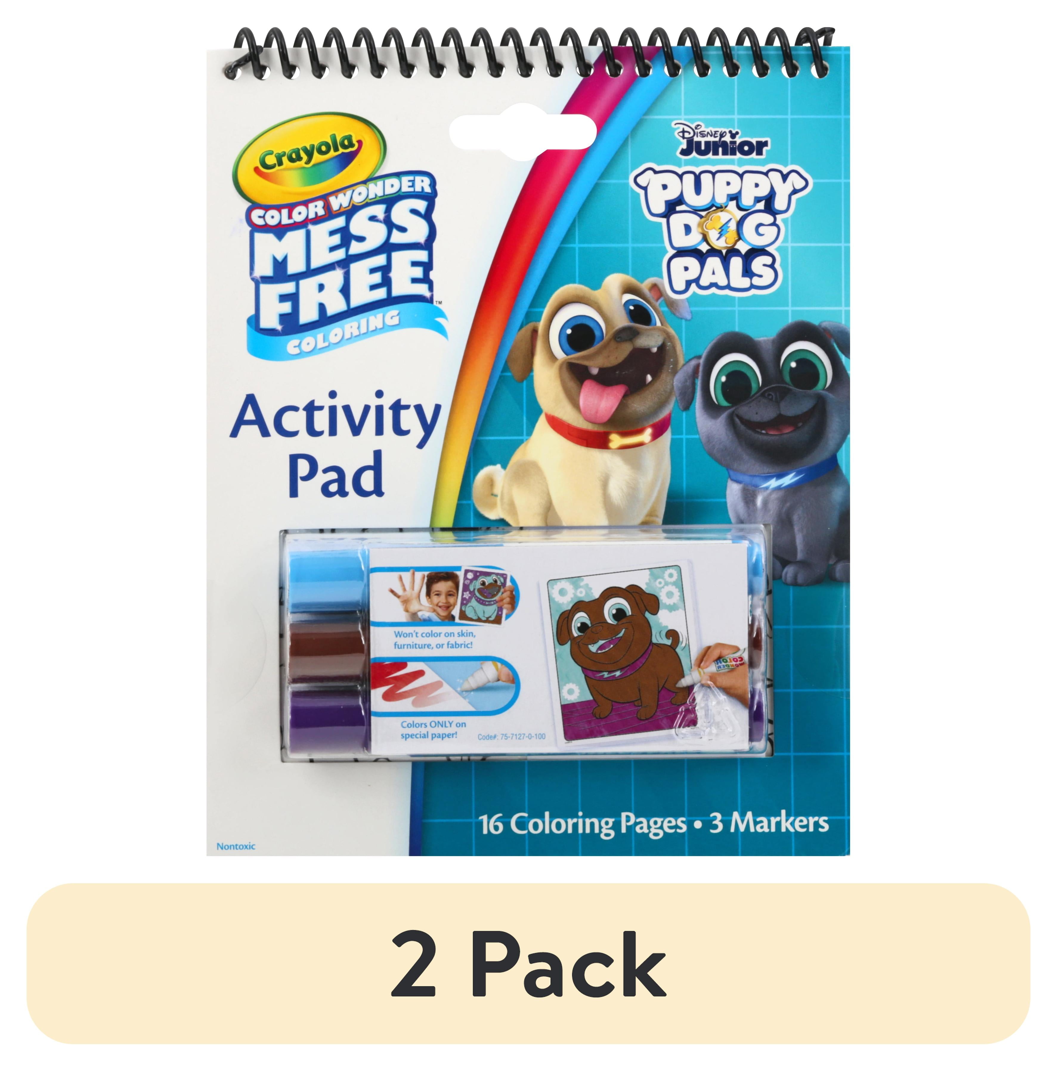 (2 pack) Crayola Puppy Dog Pals Color Wonder Travel Activity Pad, Mess ...