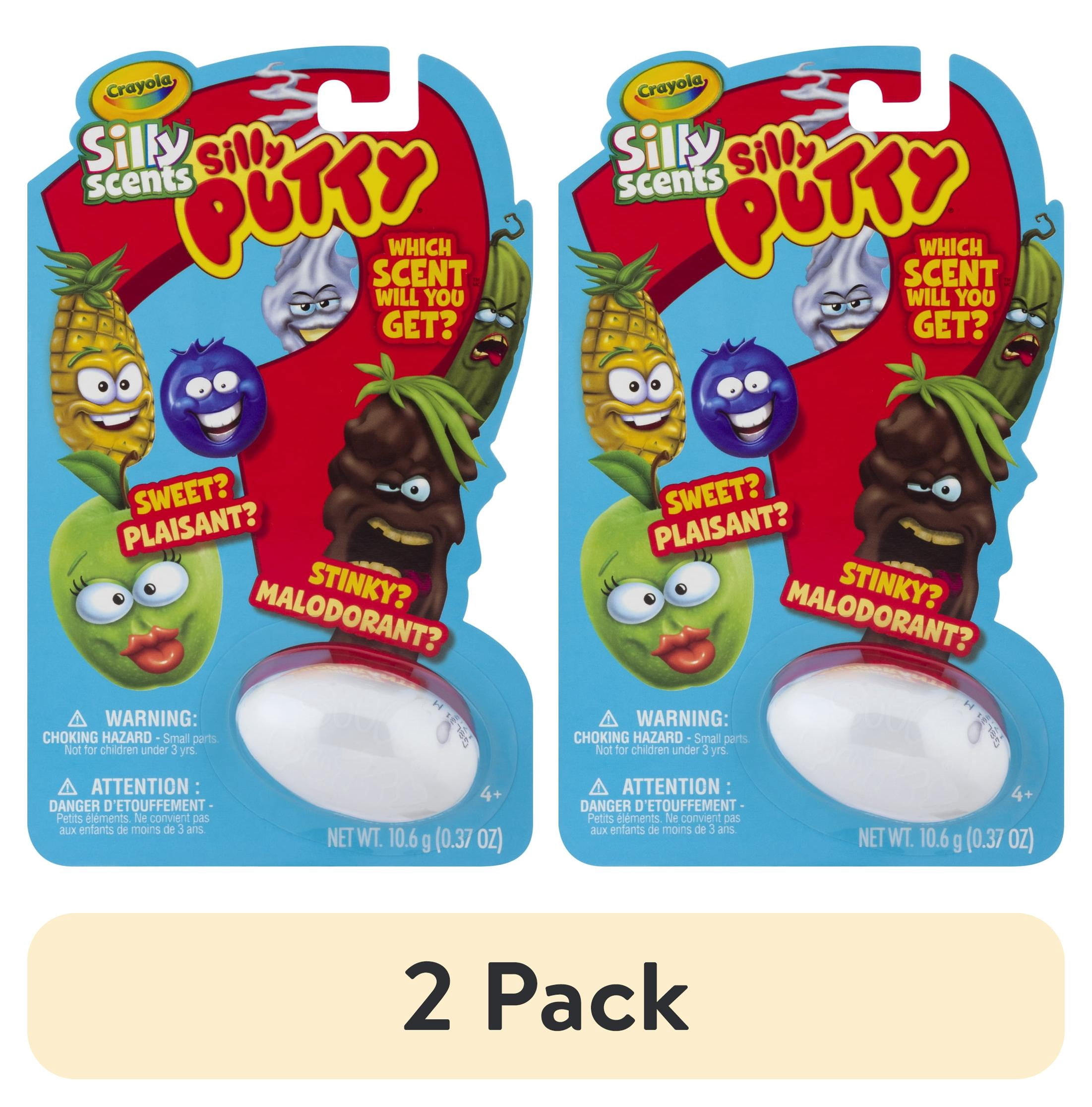 (2 pack) Crayola Silly Scents Mystery Putty, Silly Putty Egg, 1 Count ...