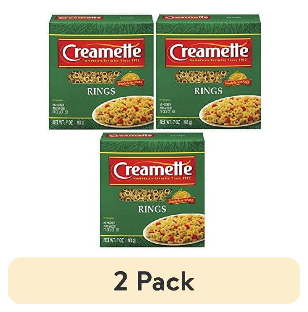 (2 pack) Creamette Pasta Rings Small 7 Ounce Box (Pkg. Of 3) - Walmart.com