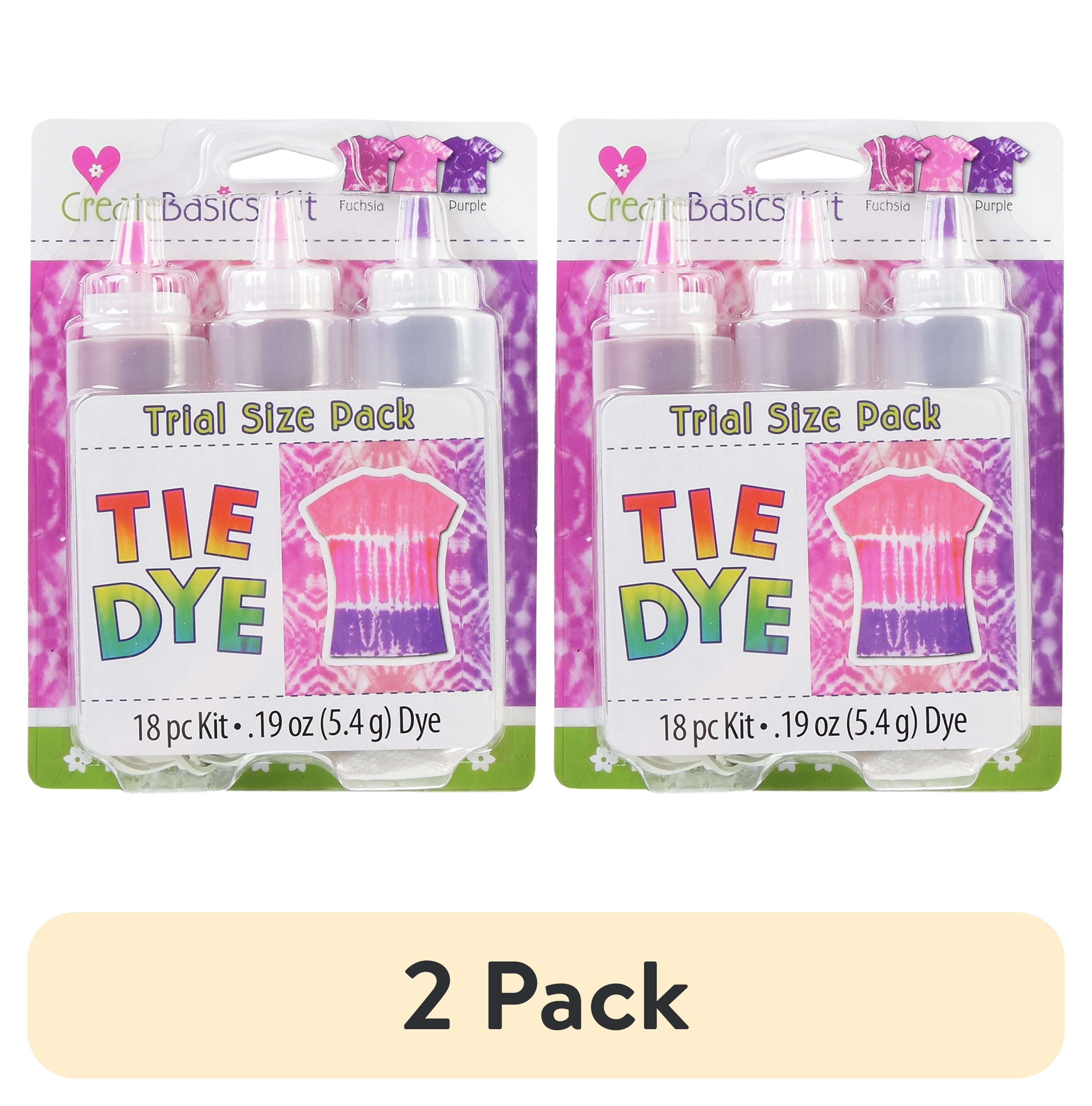 (2 pack) Create Basics 3 Color Tie Dye Kit Princess, Trial Size Pack ...