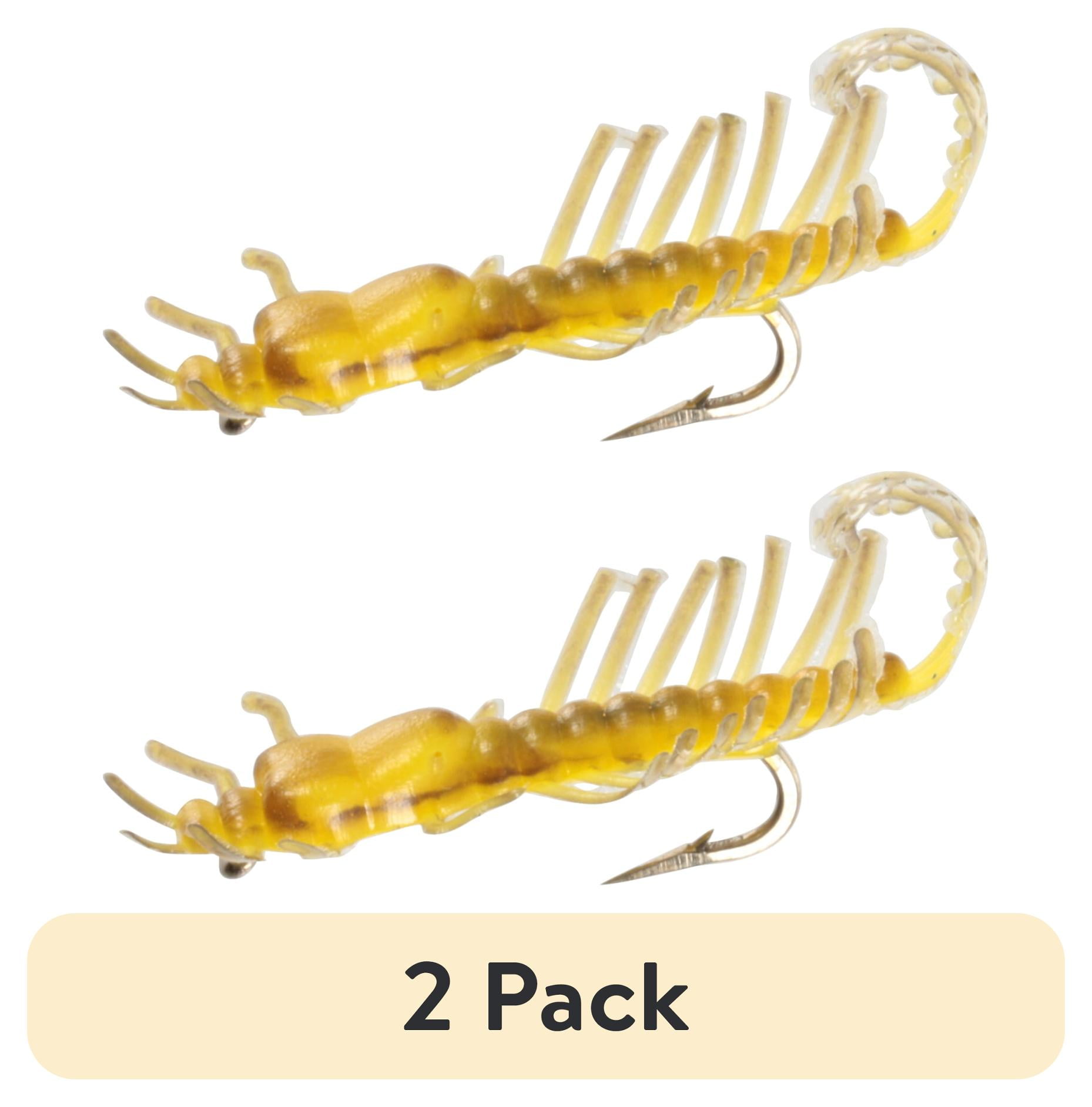 VIP Creme Trout Bug Lures, Brown 2 Pack - Lifelike Fishing Bait for ...