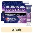 (2 pack) Crest 3D White Advanced Teeth Whitening Toothpaste, Radiant Mint, 3.3 oz - Walmart.com