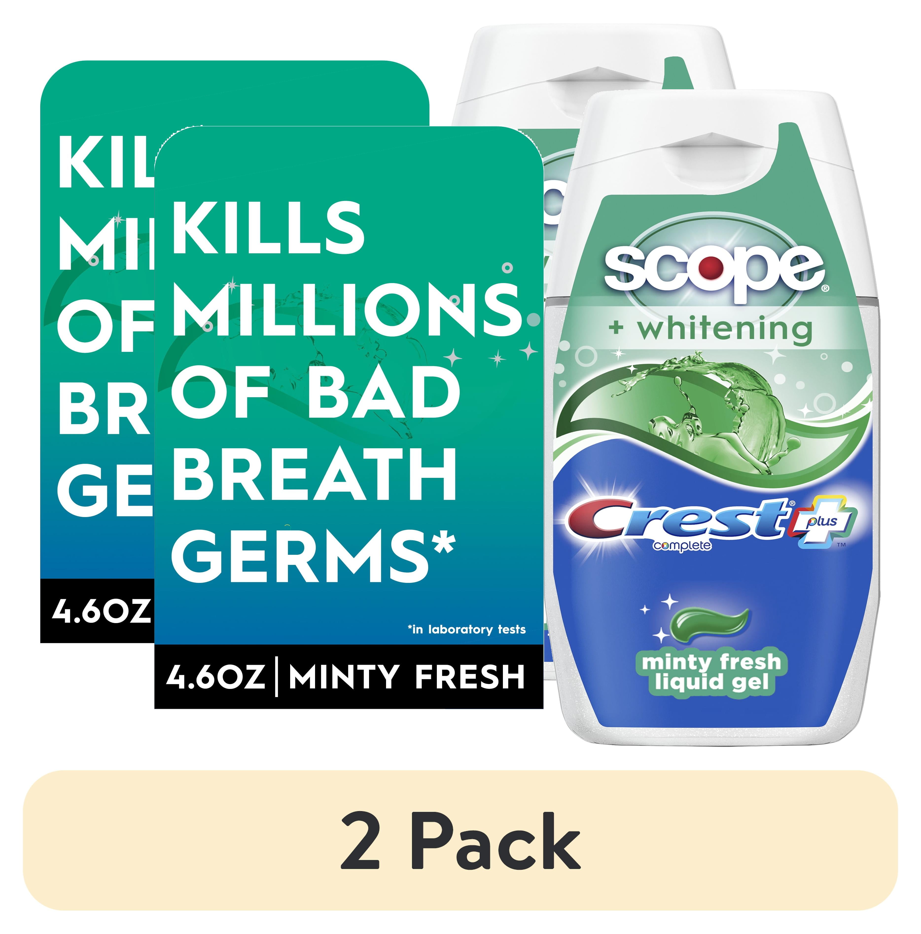 (2 pack) Crest Complete Plus Scope Liquid Gel Toothpaste, Minty Fresh ...