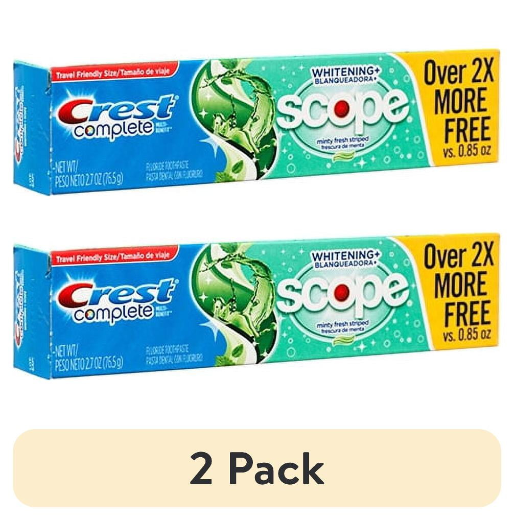 (2 pack) Crest Toothpaste White+Scope 2.7 oz - Walmart.com