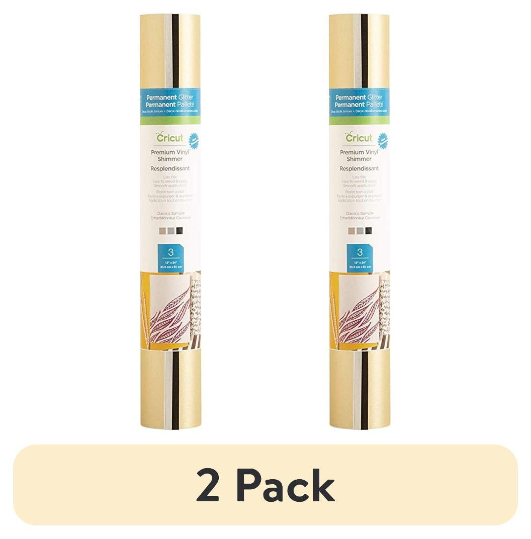 (2 pack) Cricut 12"x24" Premium Vinyl Shimmer Sampler Permanent ...