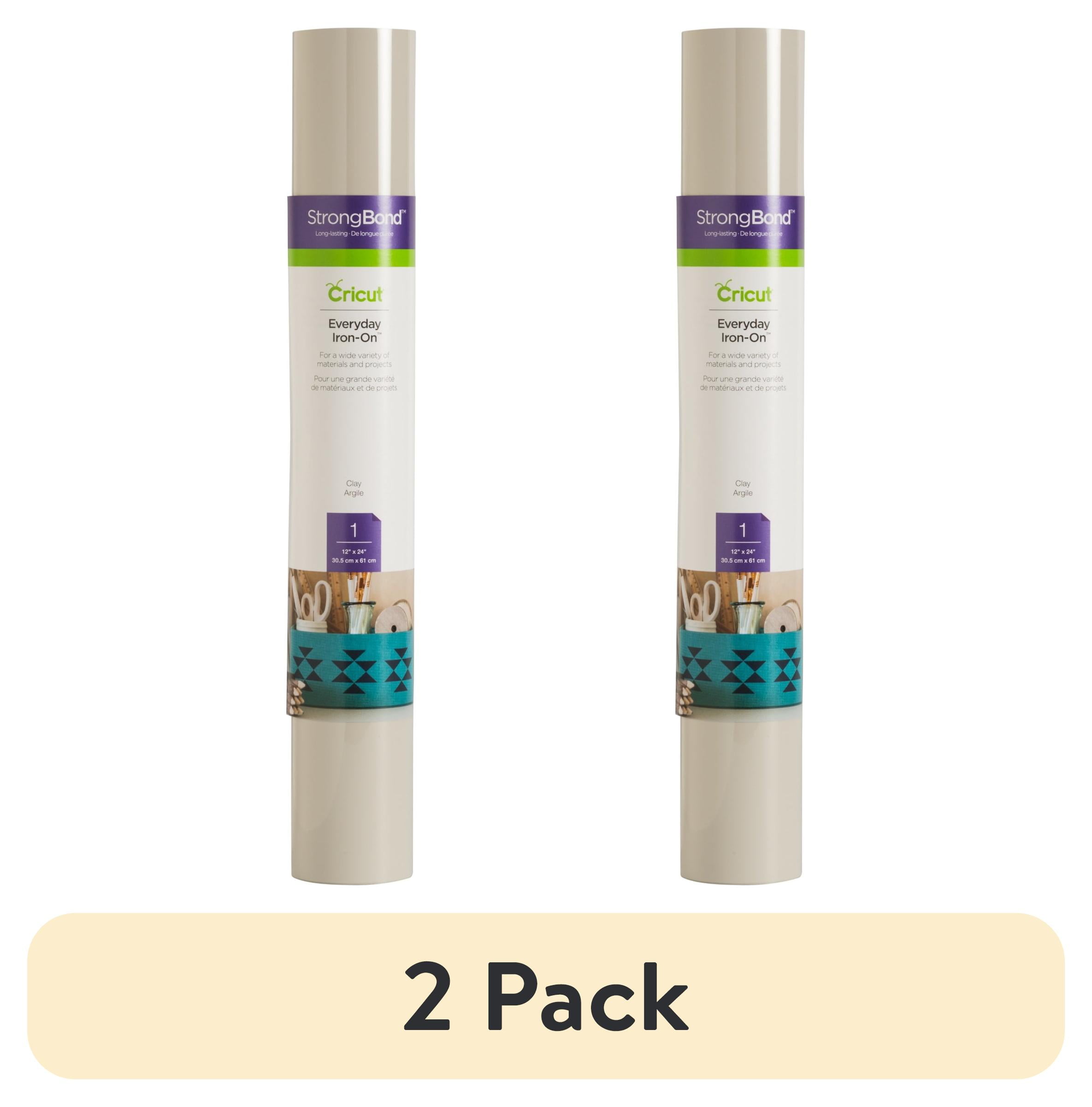 (2 pack) Cricut Iron-On (2 ft), Clay, 12 x24, Roll - Walmart.com