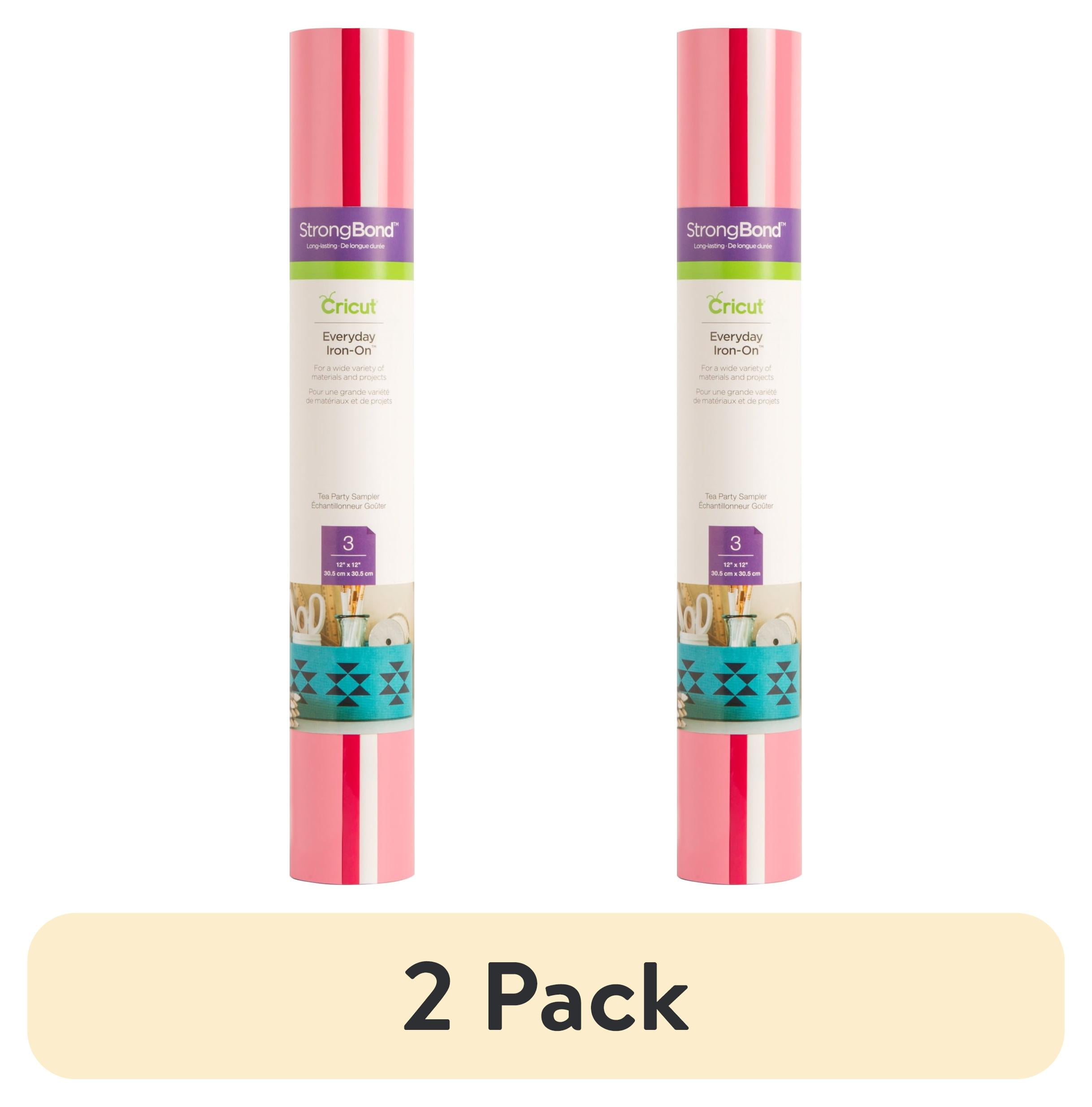 (2 pack) Cricut Everyday Iron-On Vinyl Sampler, Tea Party, 12" x 12 ...