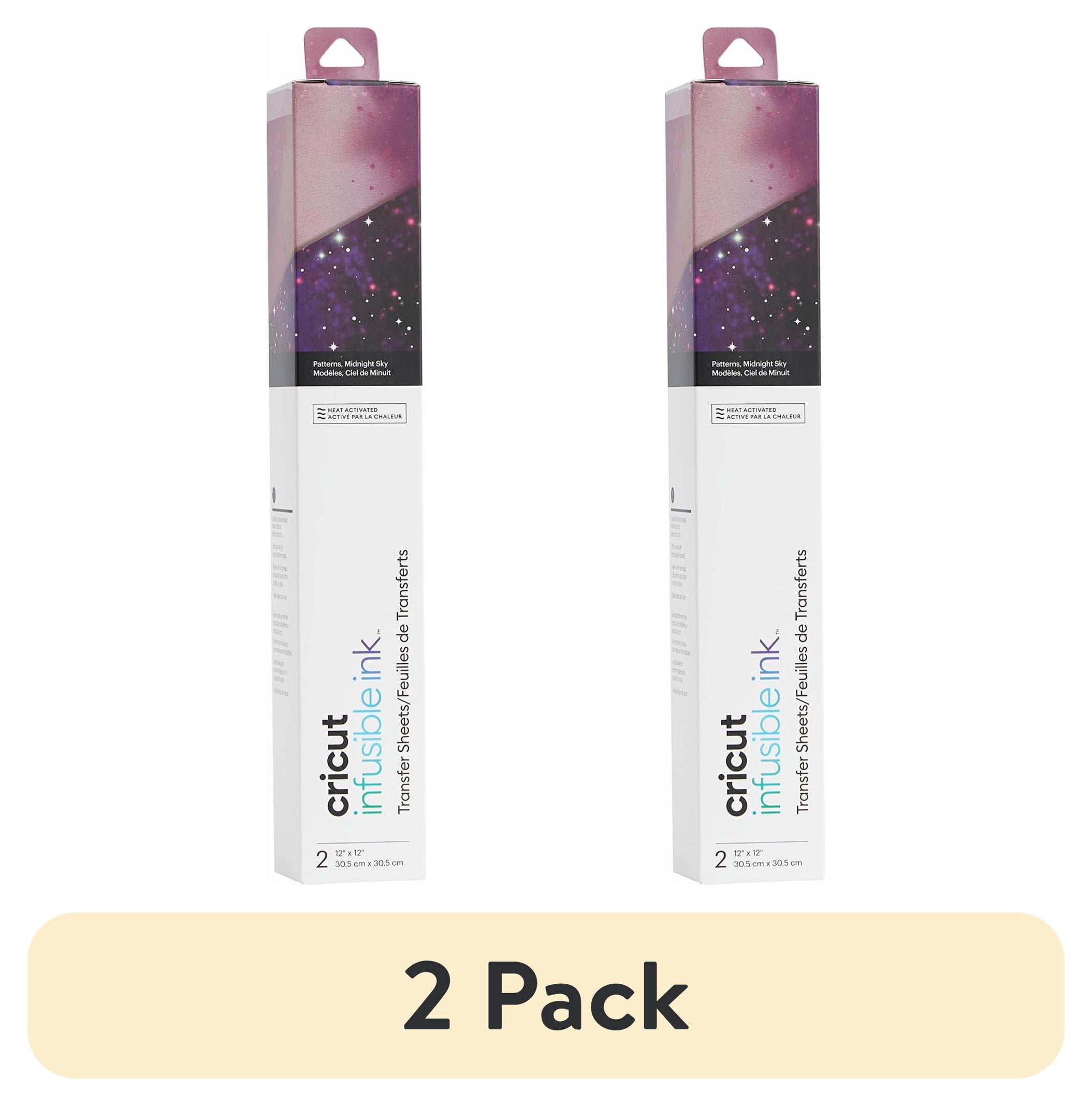 (2 pack) Cricut® Infusible Ink Sheets Pattern (2), Midnight Sky, 12" x ...