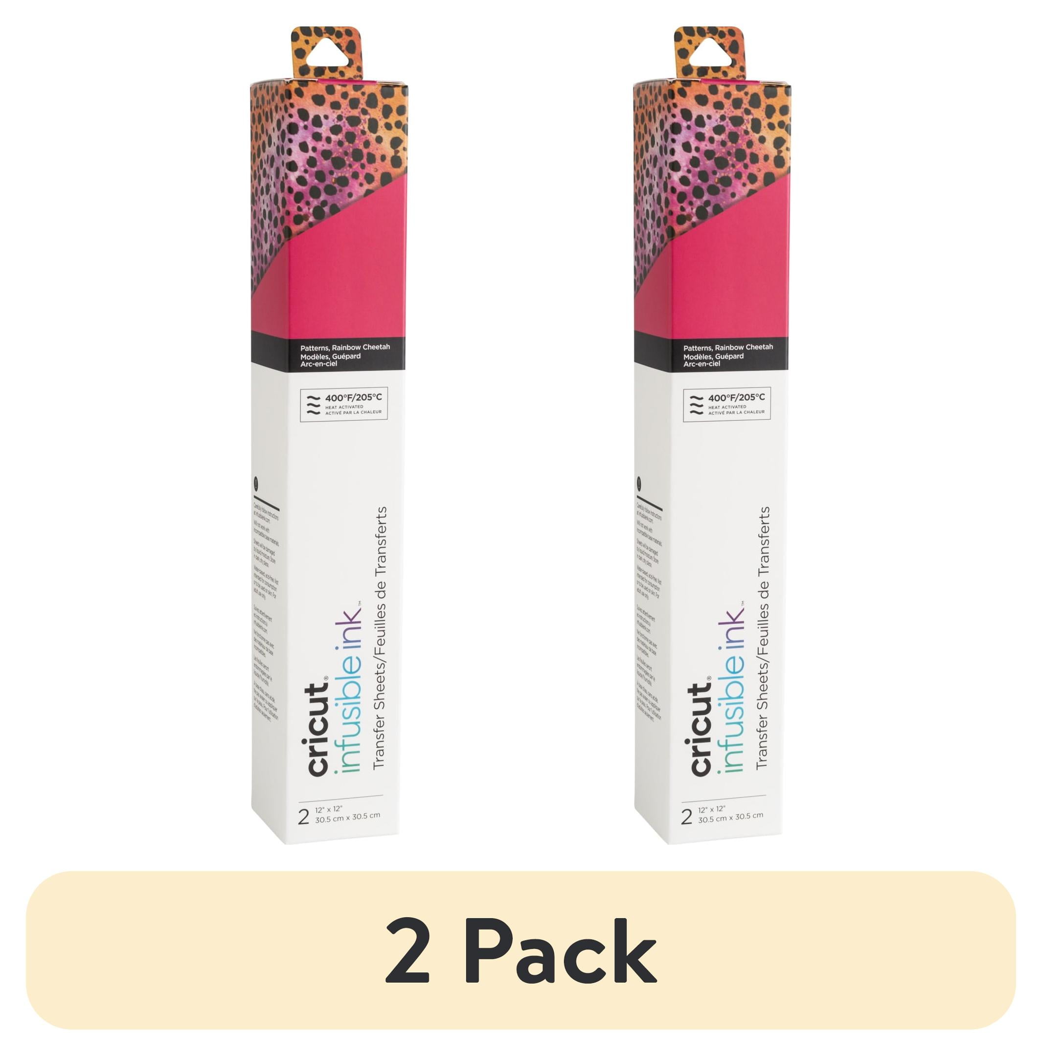 (2 pack) Cricut® Infusible Ink Sheets Pattern (2 count), Rainbow ...