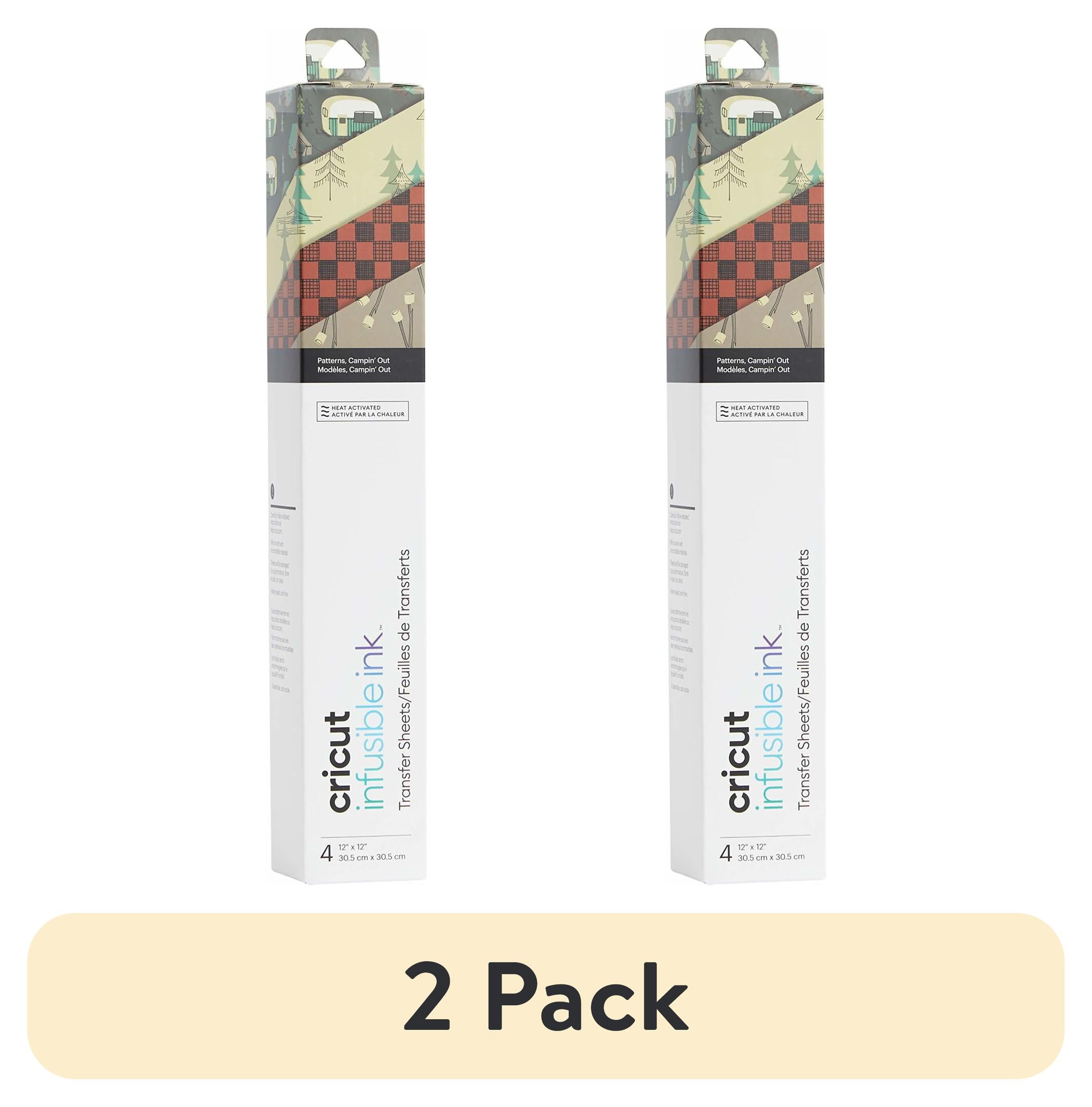 (2 pack) Cricut® Infusible Ink™ Sheets Pattern (4), Campin' Out, 12" x ...