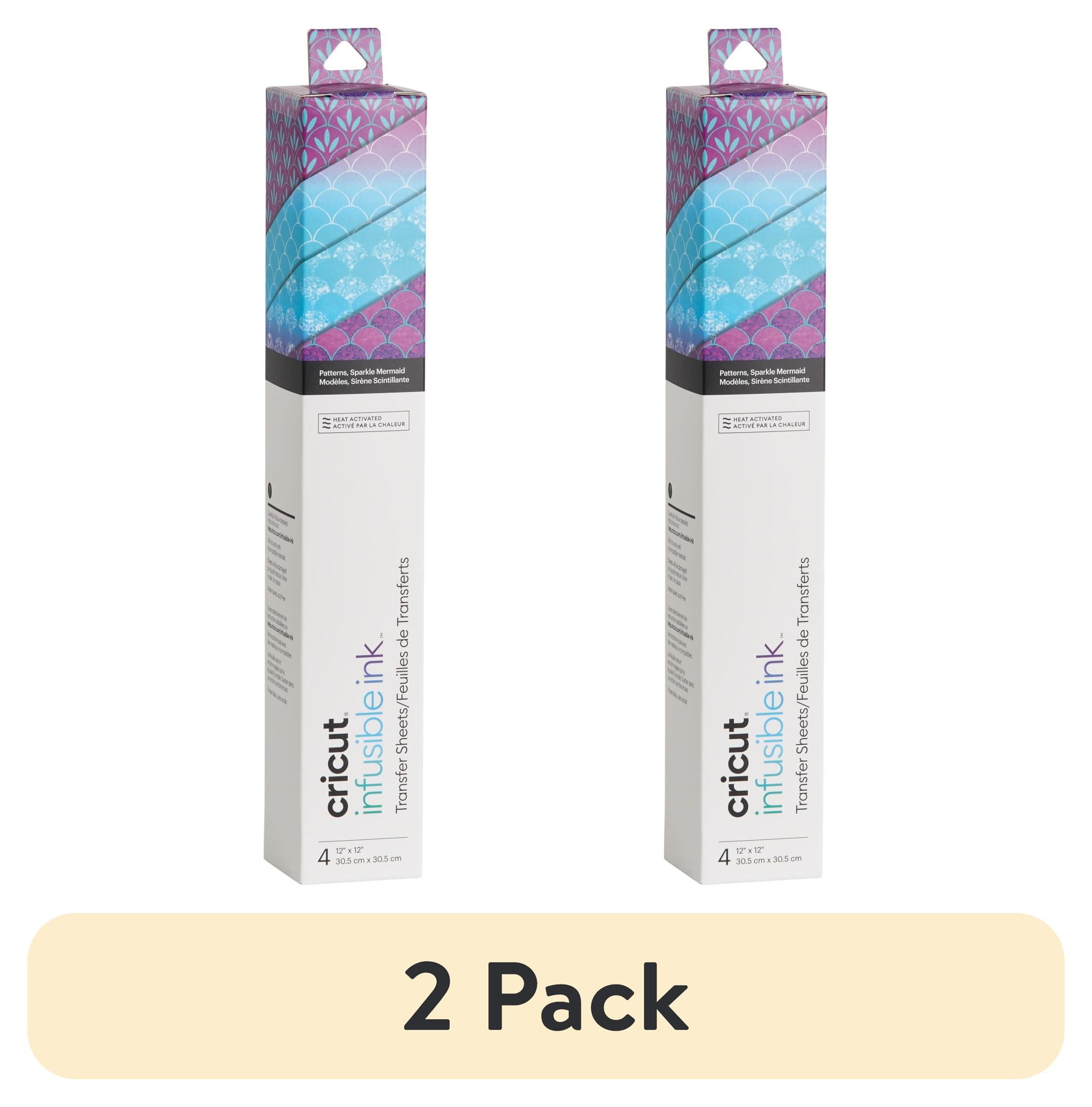 (2 pack) Cricut® Infusible Ink™ Sheets Pattern (4), Sparkle Mermaid, 12 ...