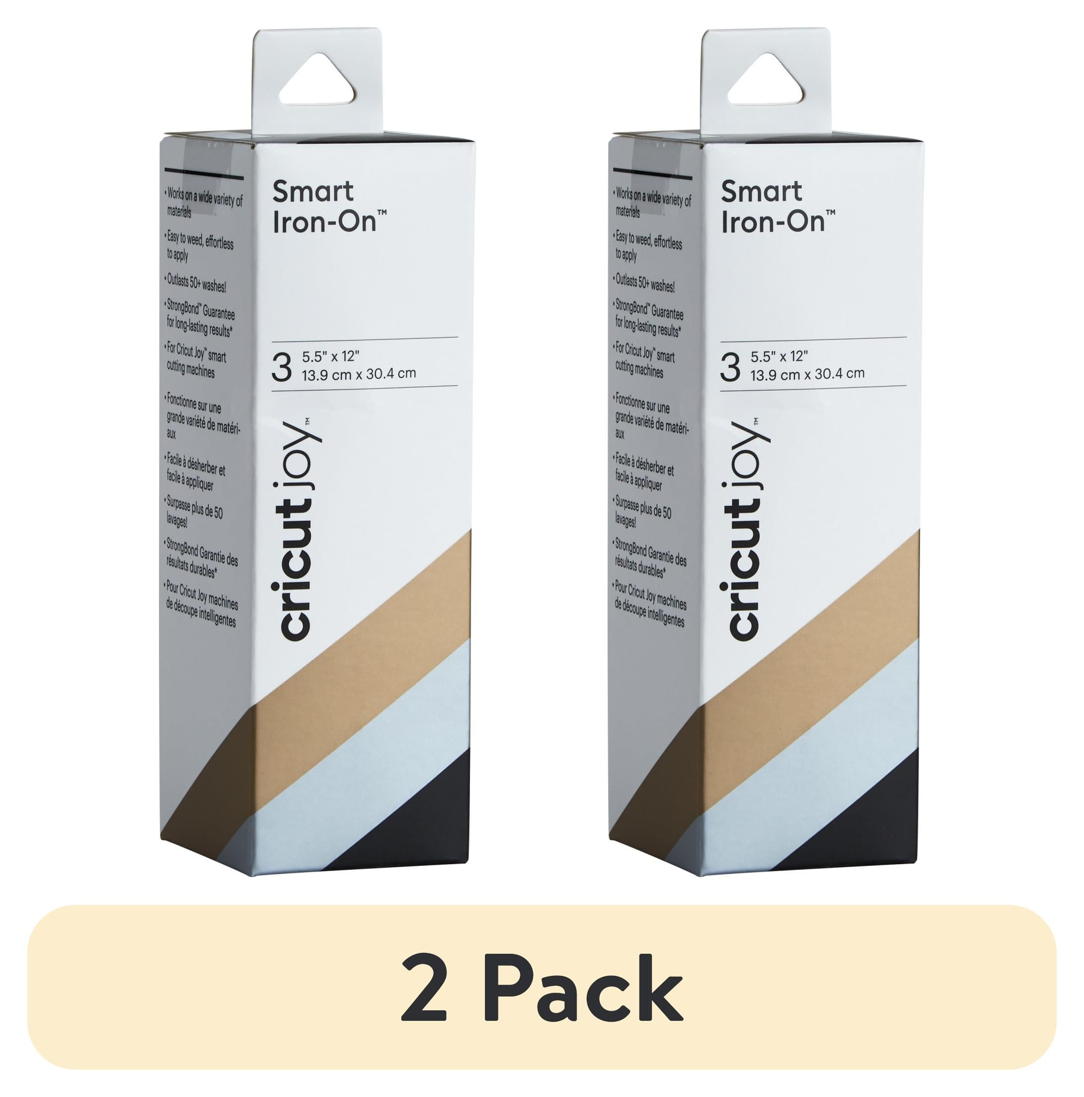 (2 pack) Cricut Joy Smart Iron-On Vinyl Sampler, Classics, 5.5" x 12 ...