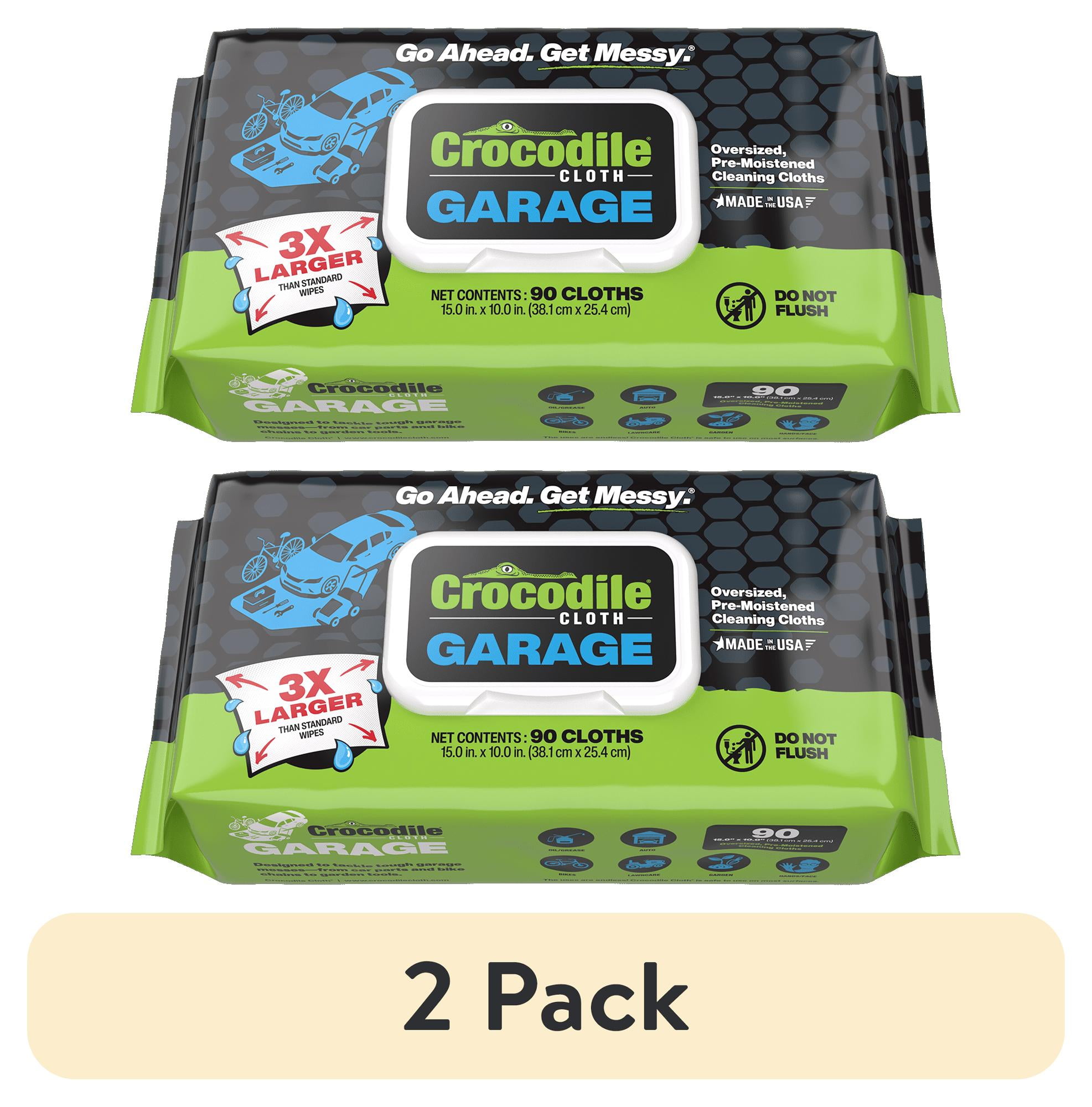 Crocodile Cloth Garage Cleaning Wipes - 90 Count - Walmart.com