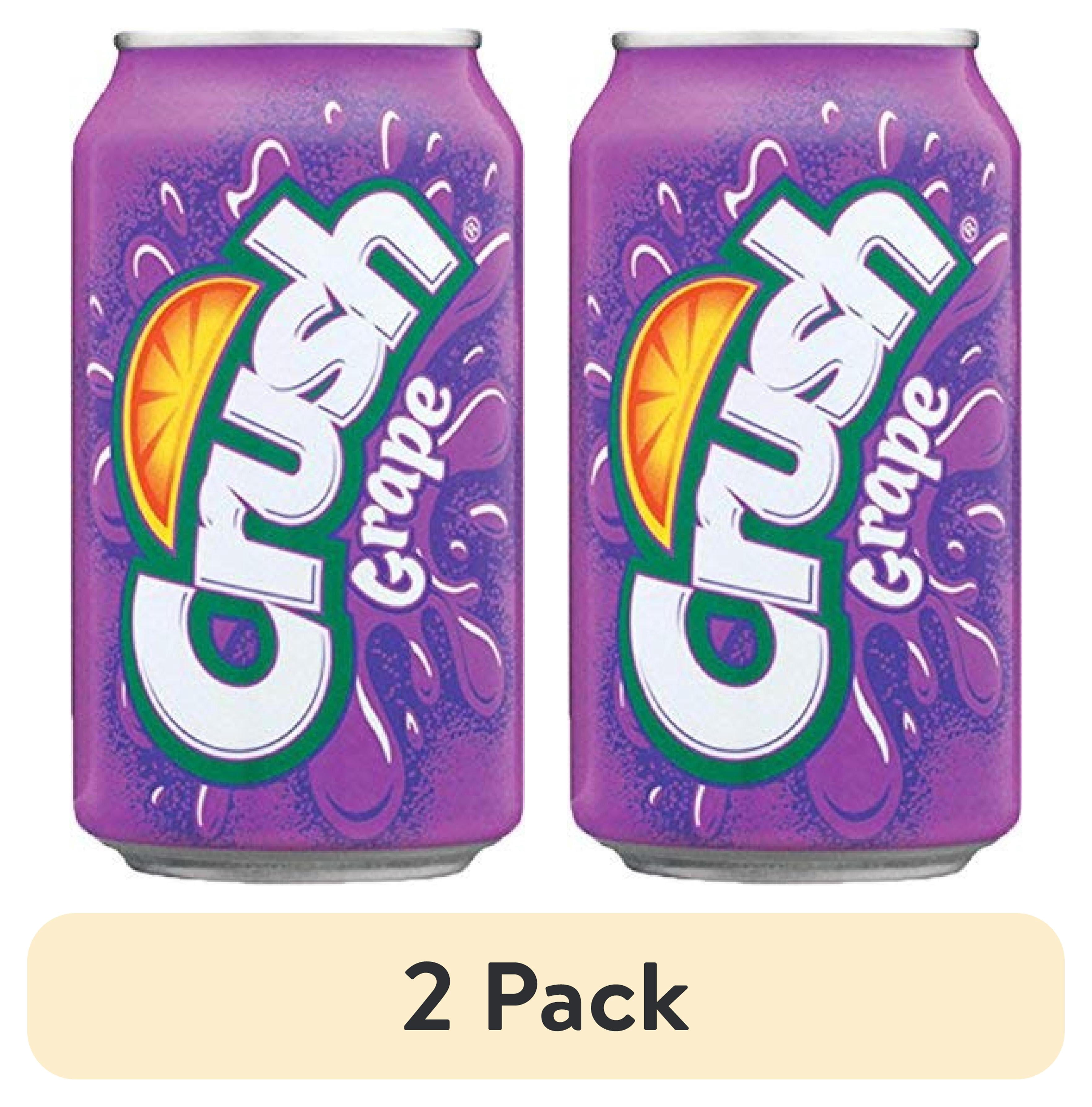 (2 pack) Crush Grape Soda, 12 Fl Oz Cans, 12 Pack - Walmart.com