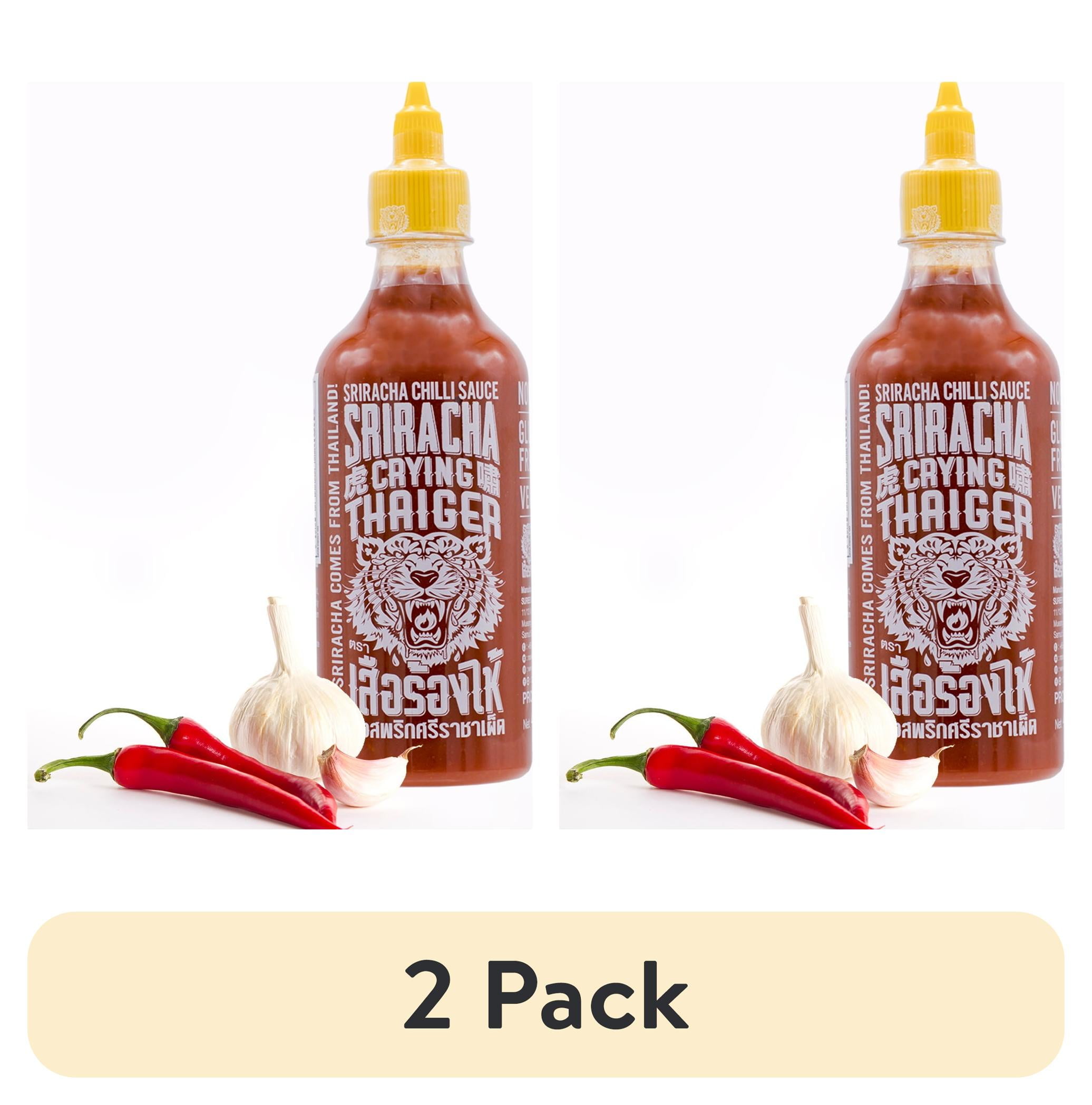 (2 pack) Crying Thaiger Authentic Sriracha Sauce 17 oz Squeeze Bottle ...