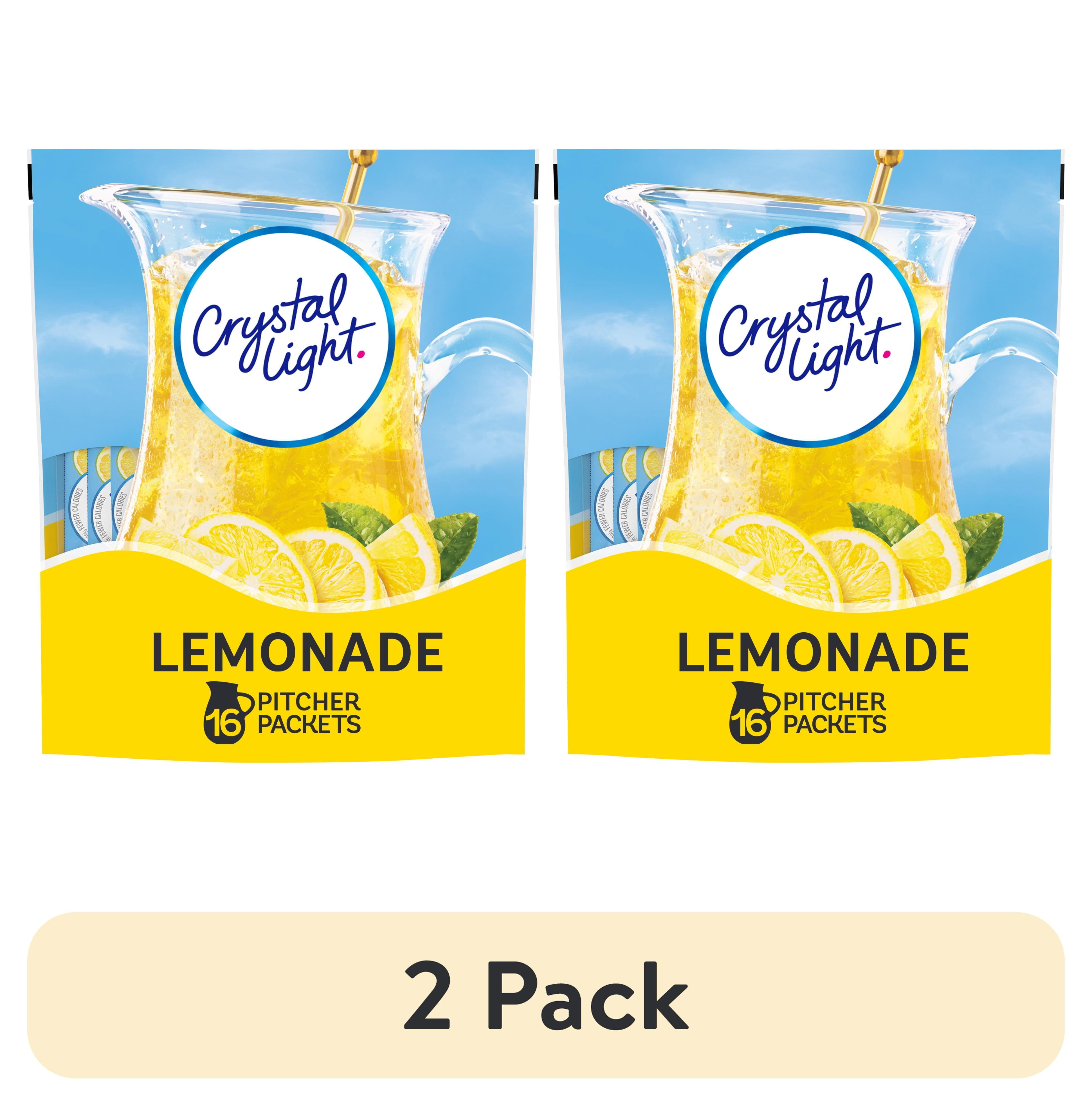 (2 pack) Crystal Light Lemonade Naturally Flavored Powdered Drink Mix ...