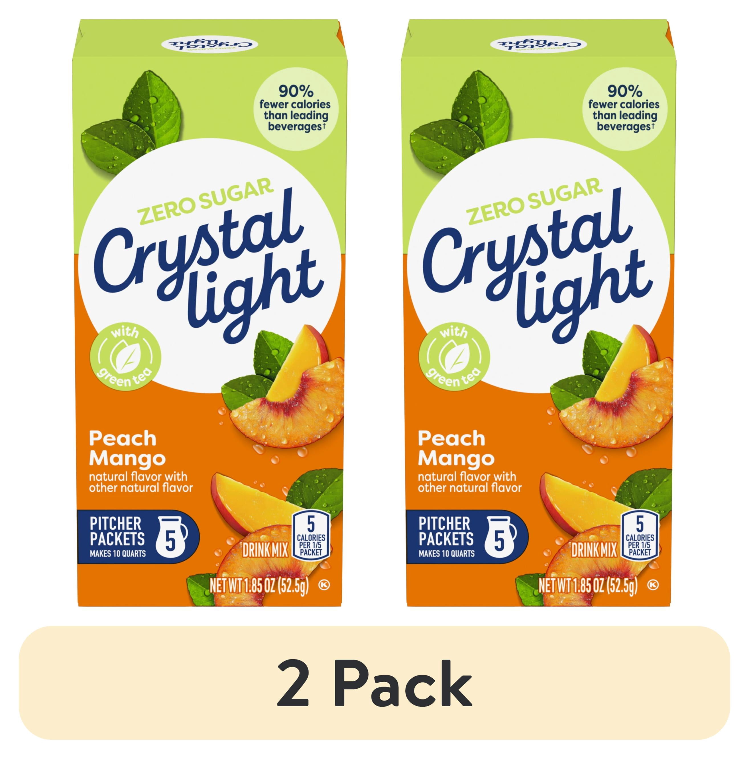 (2 pack) Crystal Light Drink Mix, 5 Pitcher Packets, for Flavorful ...