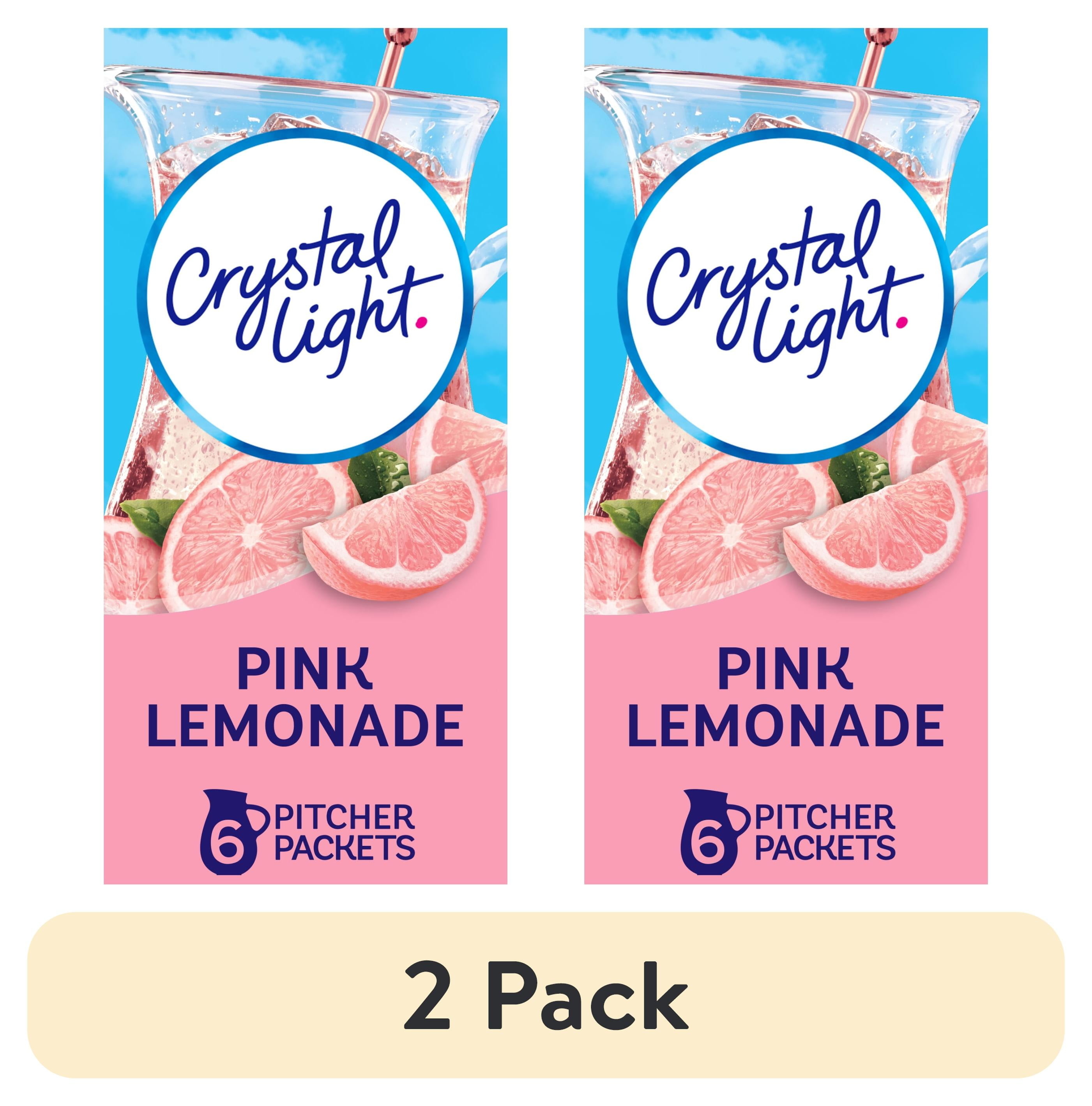 (2 pack) Crystal Light Drink Mix, 6 Pitcher Packets, for Flavorful ...