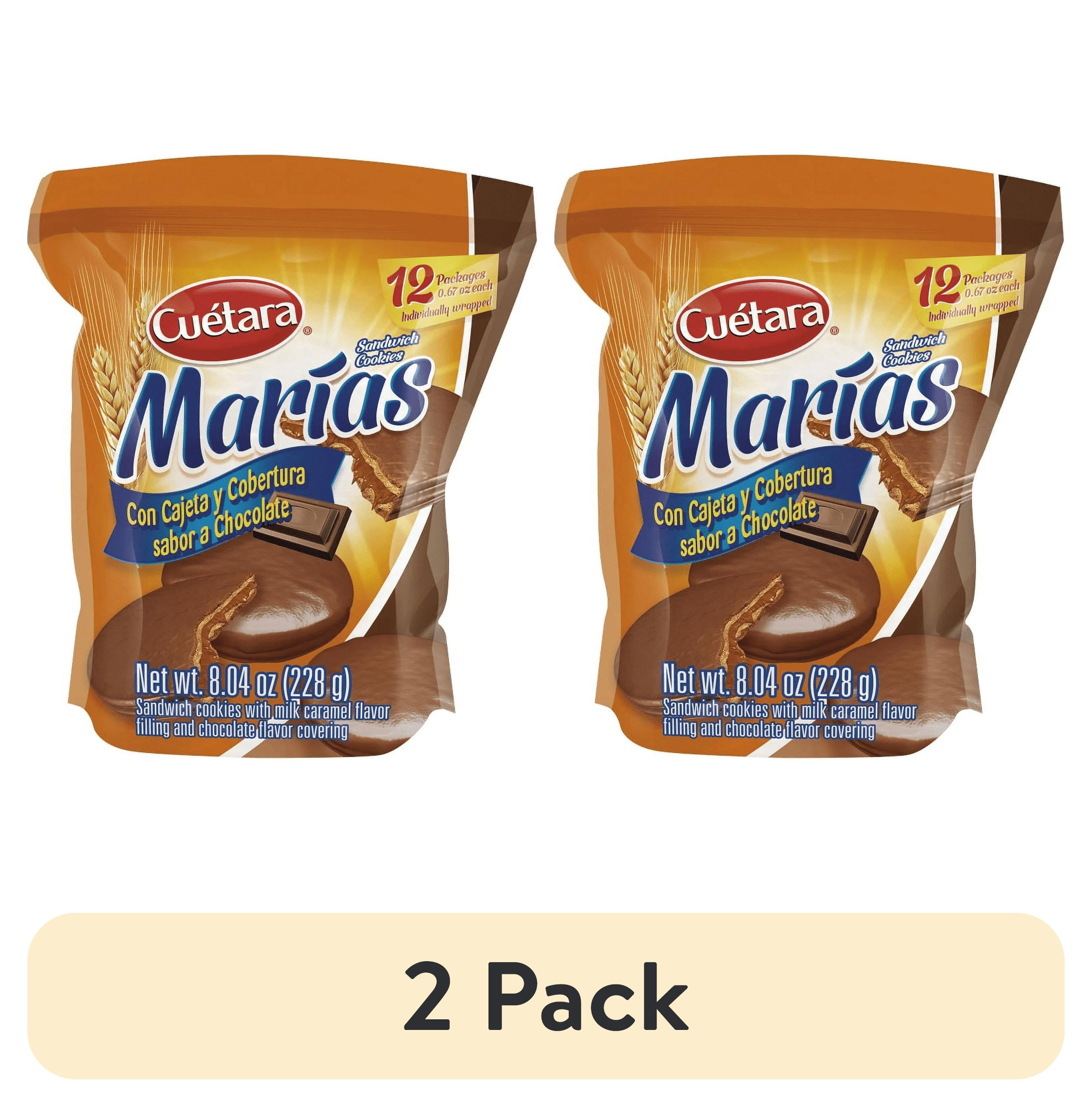 (2 pack) Cuétara Marías Sandwich Cookies Con Cajeta With Chocolate ...