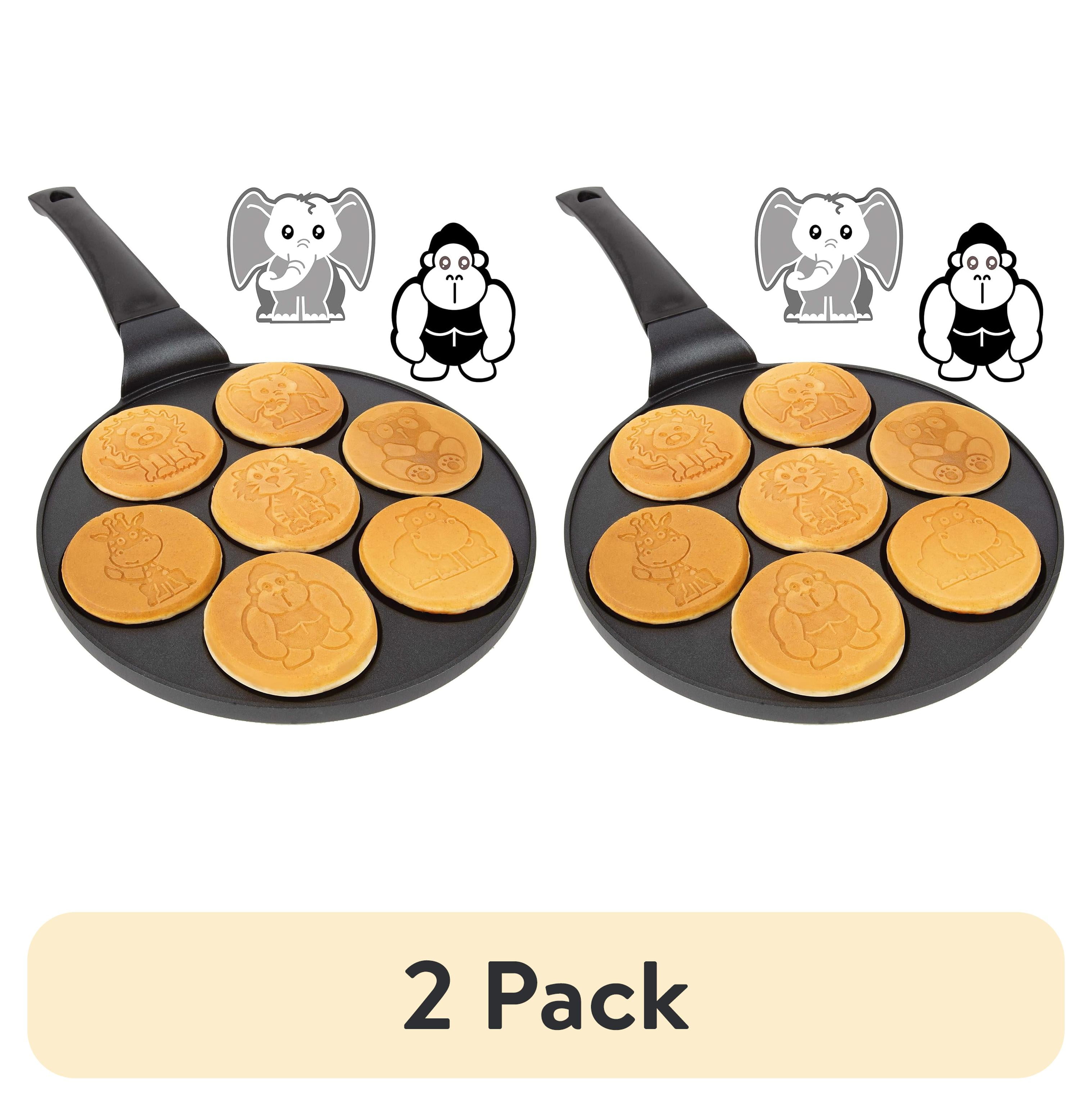 (2 pack) CucinaPro Animal Mini Pancake Pan - Make 7 Unique Flapjack Zoo ...
