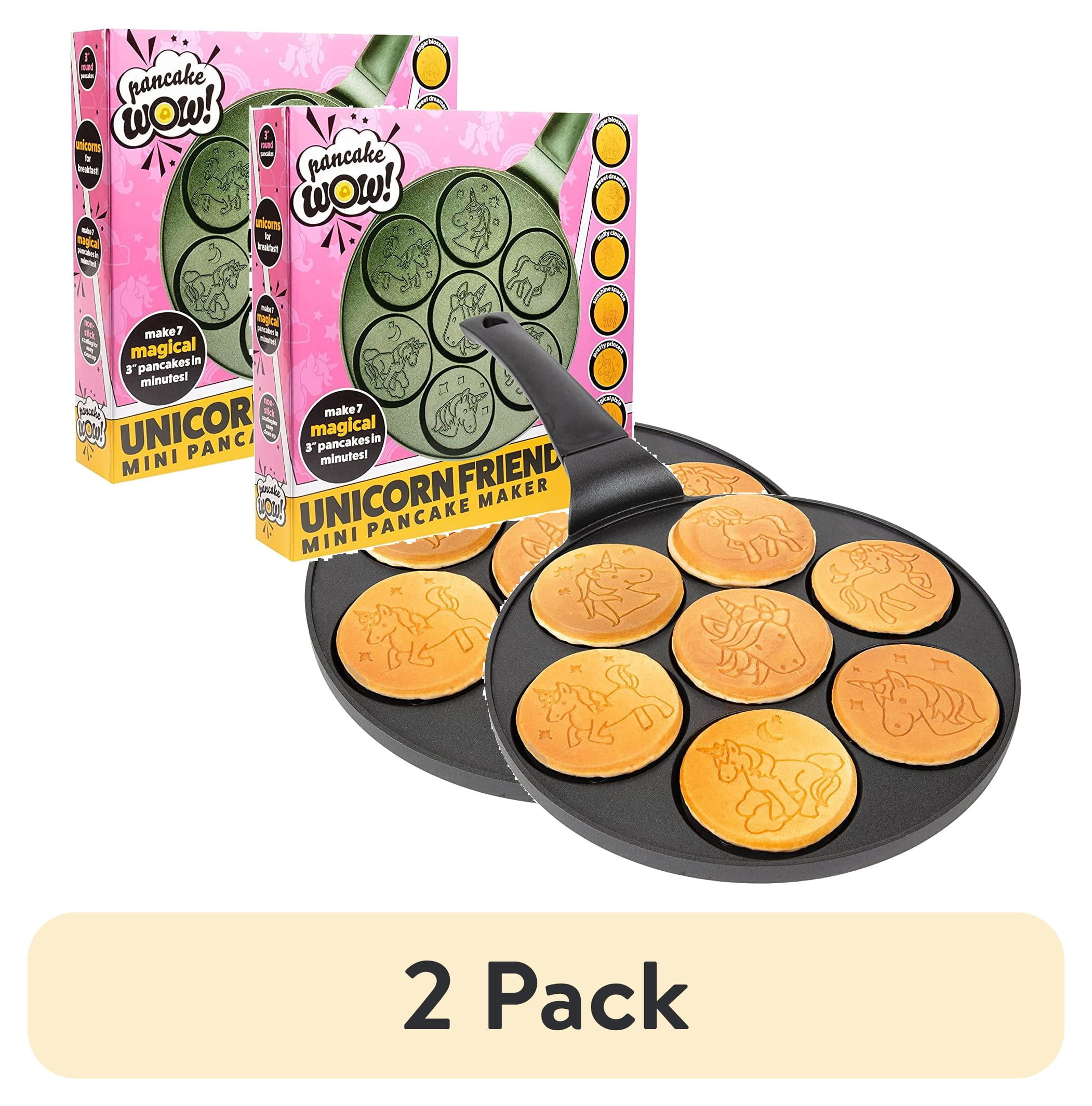 (2 pack) Unicorn Mini Pancake Pan - Make 7 Unique Flapjack Unicorns ...