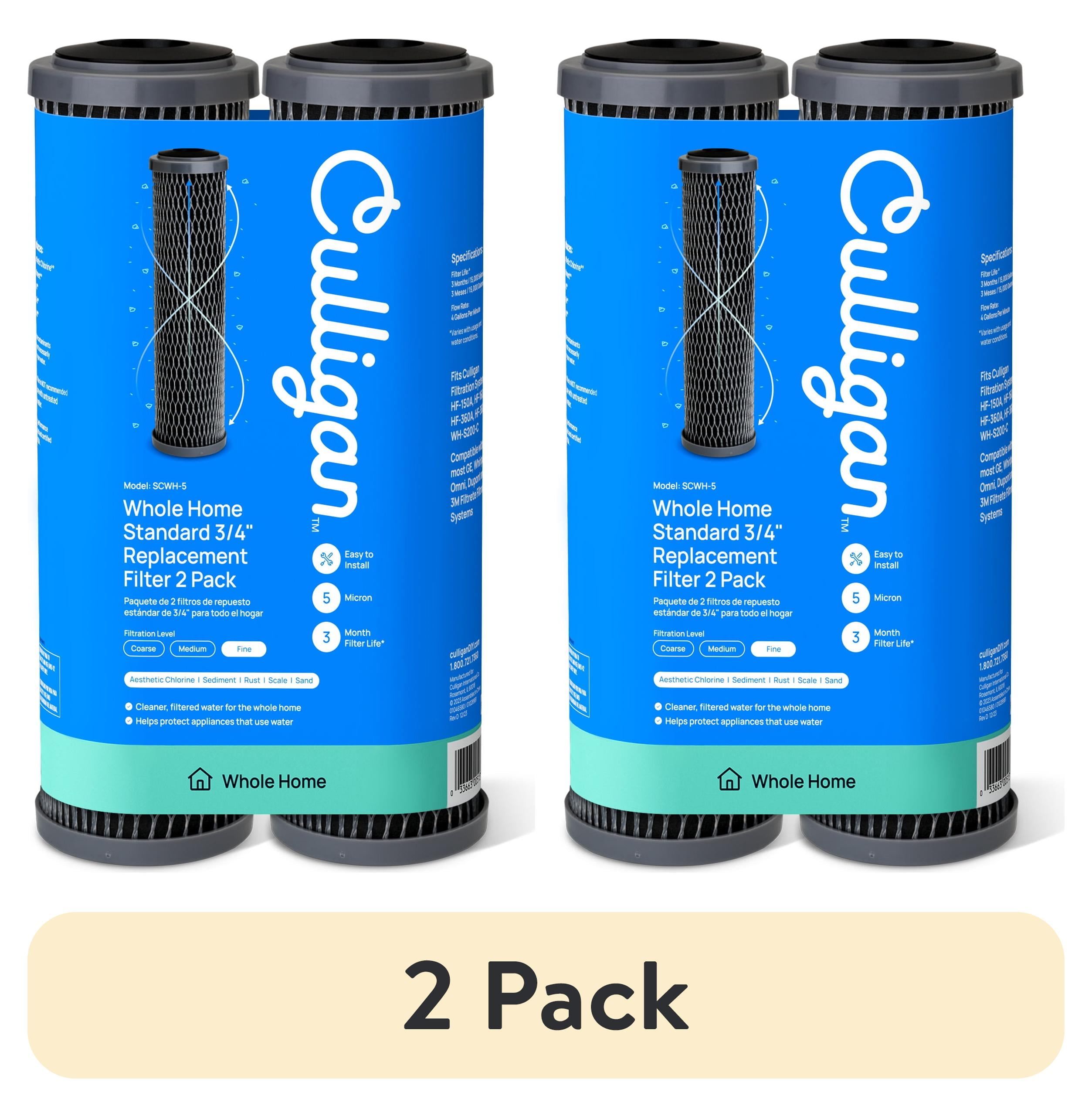 (2 pack) Culligan SCWH-5 Whole Home Standard 3/4" Water Filter ...