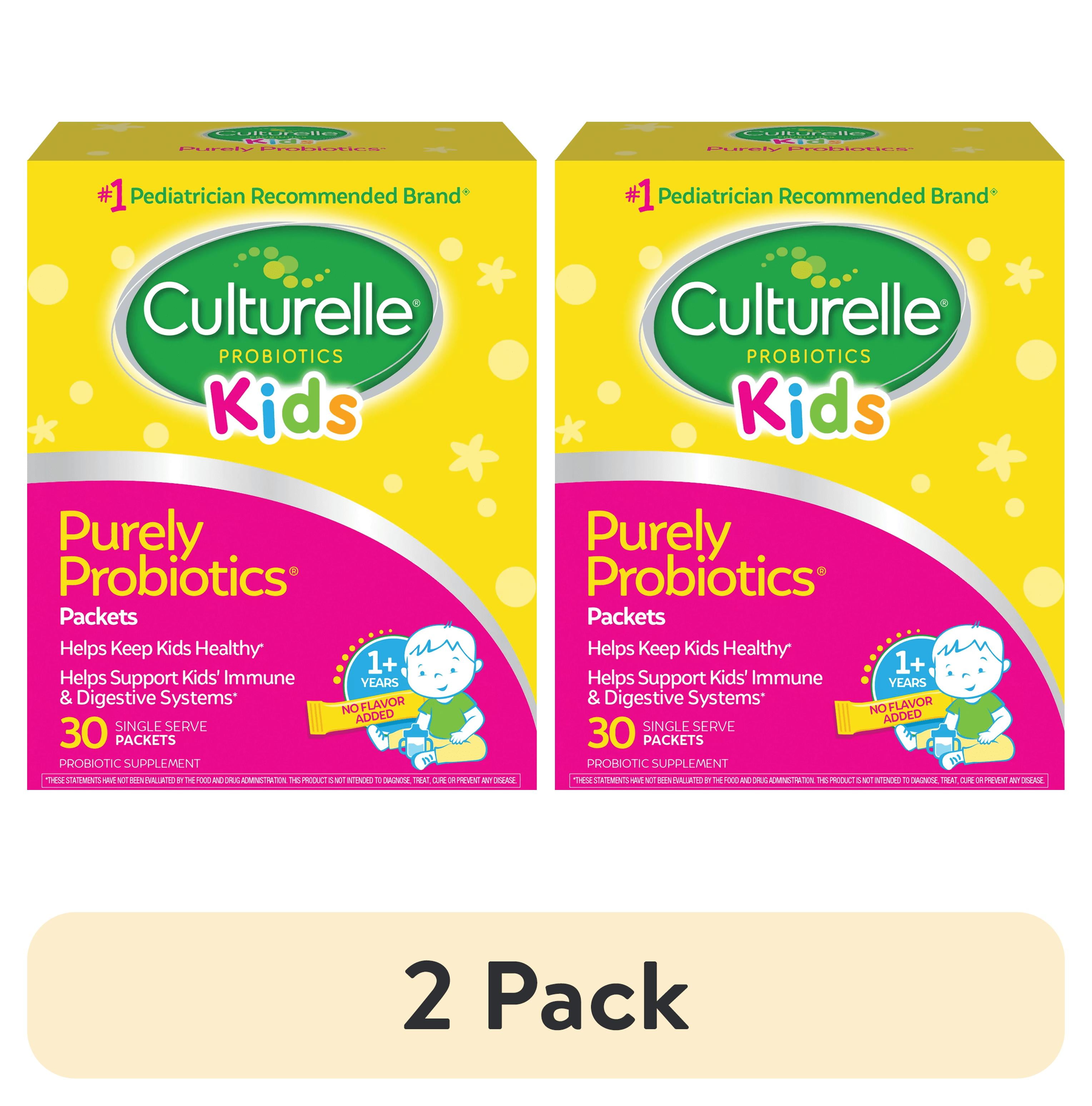 (2 pack) Culturelle Kids Purely Probiotics Daily Supplement Packets ...