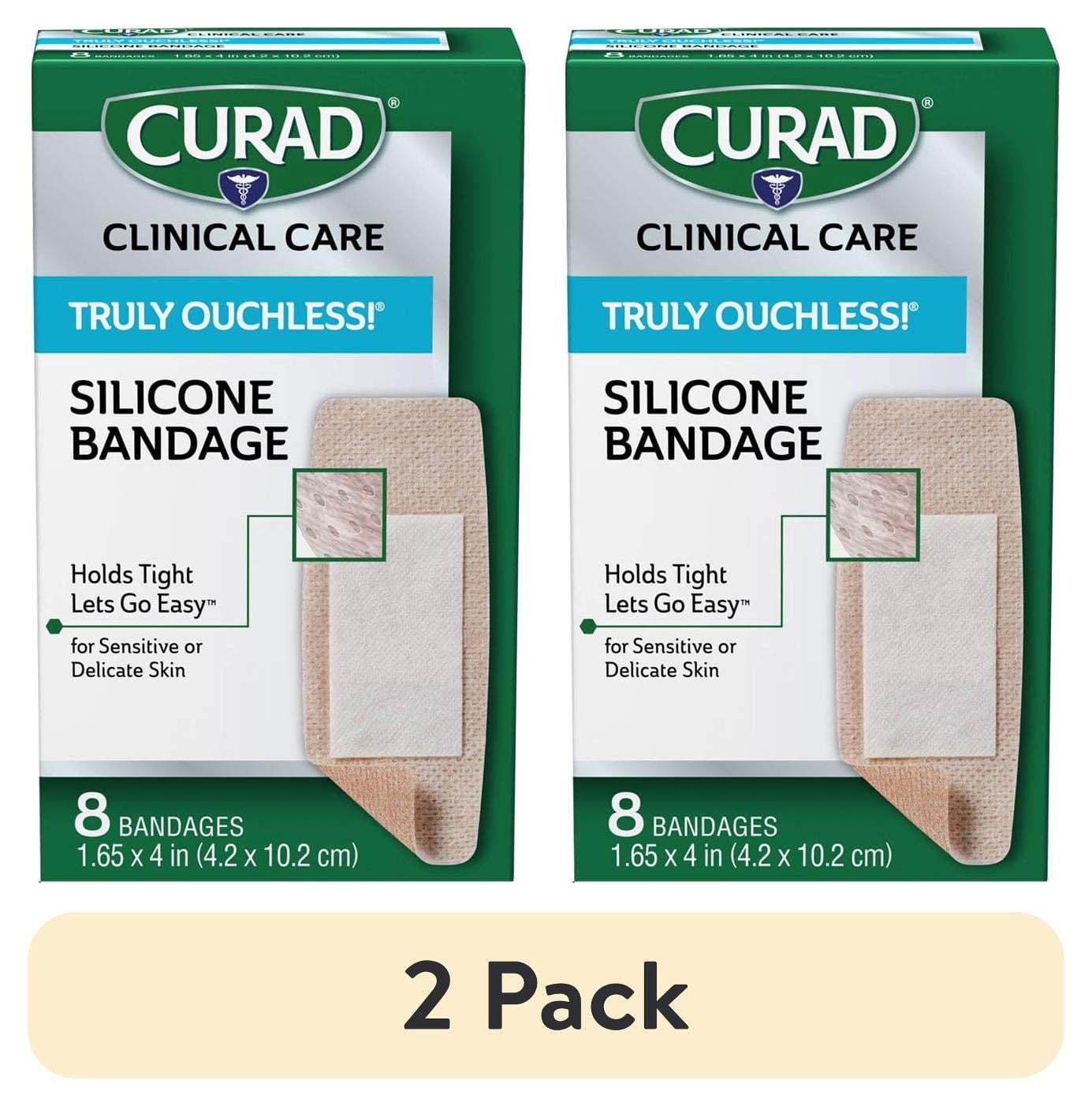 (2 pack) Curad Truly Ouchless! Flexible Fabric Bandages, XL, 8 Ct ...