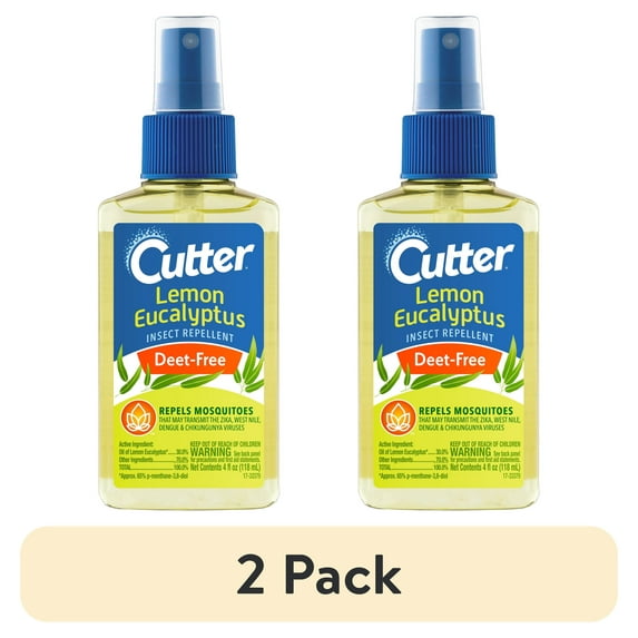 (2 pack) Cutter Lemon Eucalyptus Insect Repellent, DEET-Free Pump Spray ...