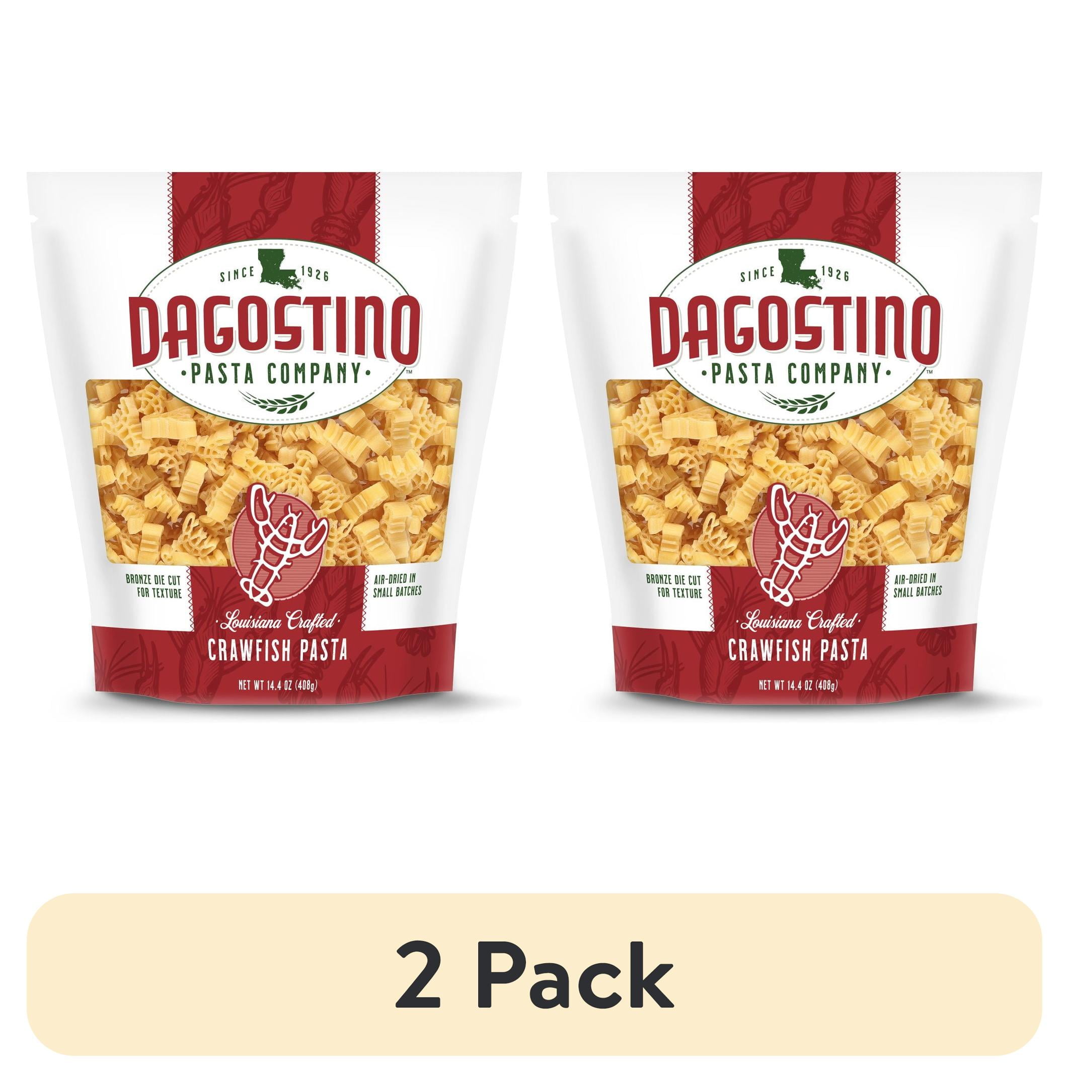 (2 pack) D'Agostino Crawfish Cut Pasta 14.4 oz, Authentic Creole ...