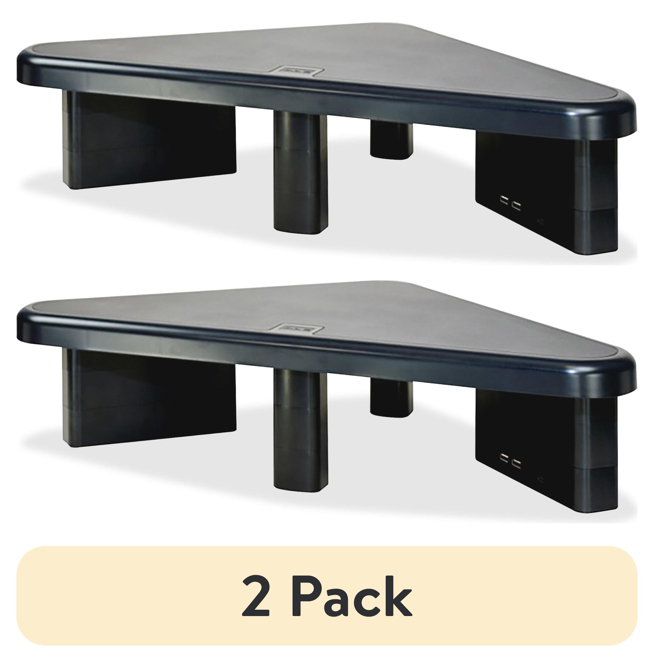 (2 pack) DAC, DTA02153, Stax Ergonomic Height Adjustable Corner Monitor ...