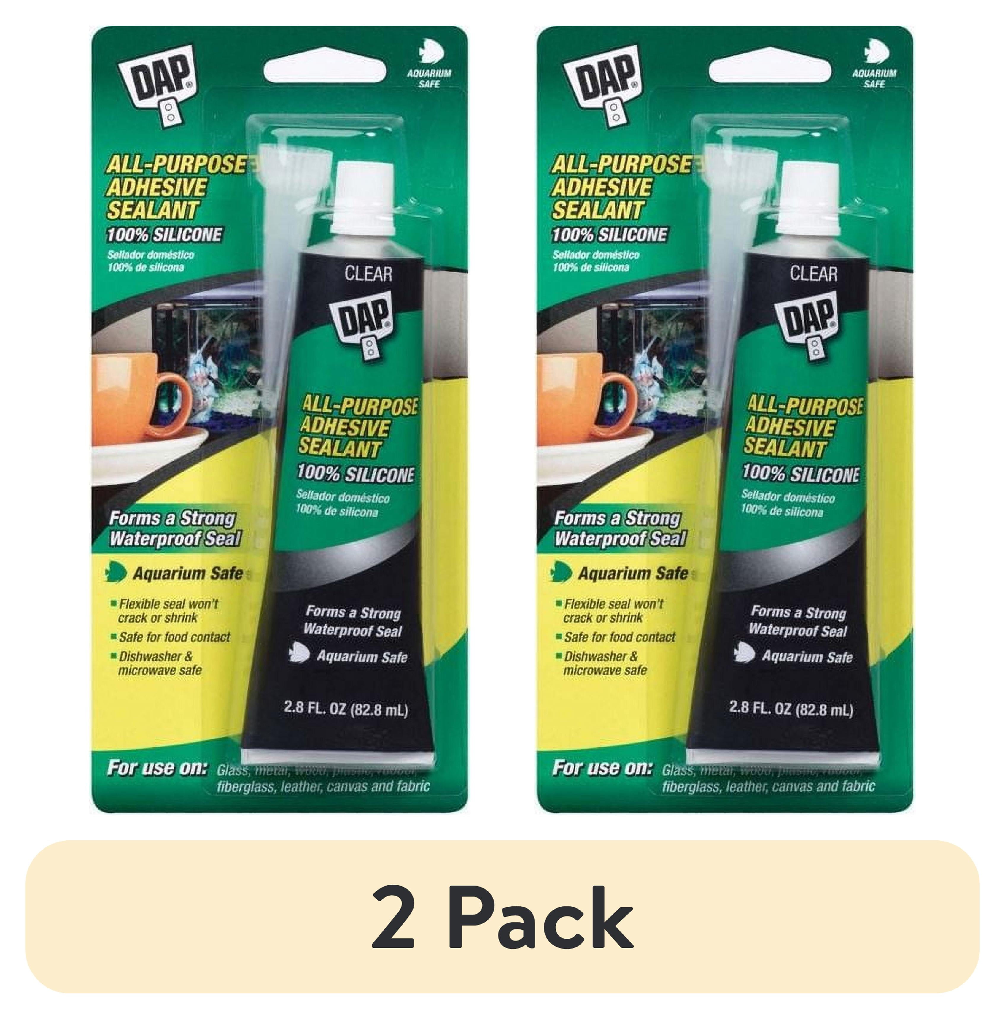 (2 pack) DAP 00688 Dow Corning Silicone Rubber Aquarium Sealant ...
