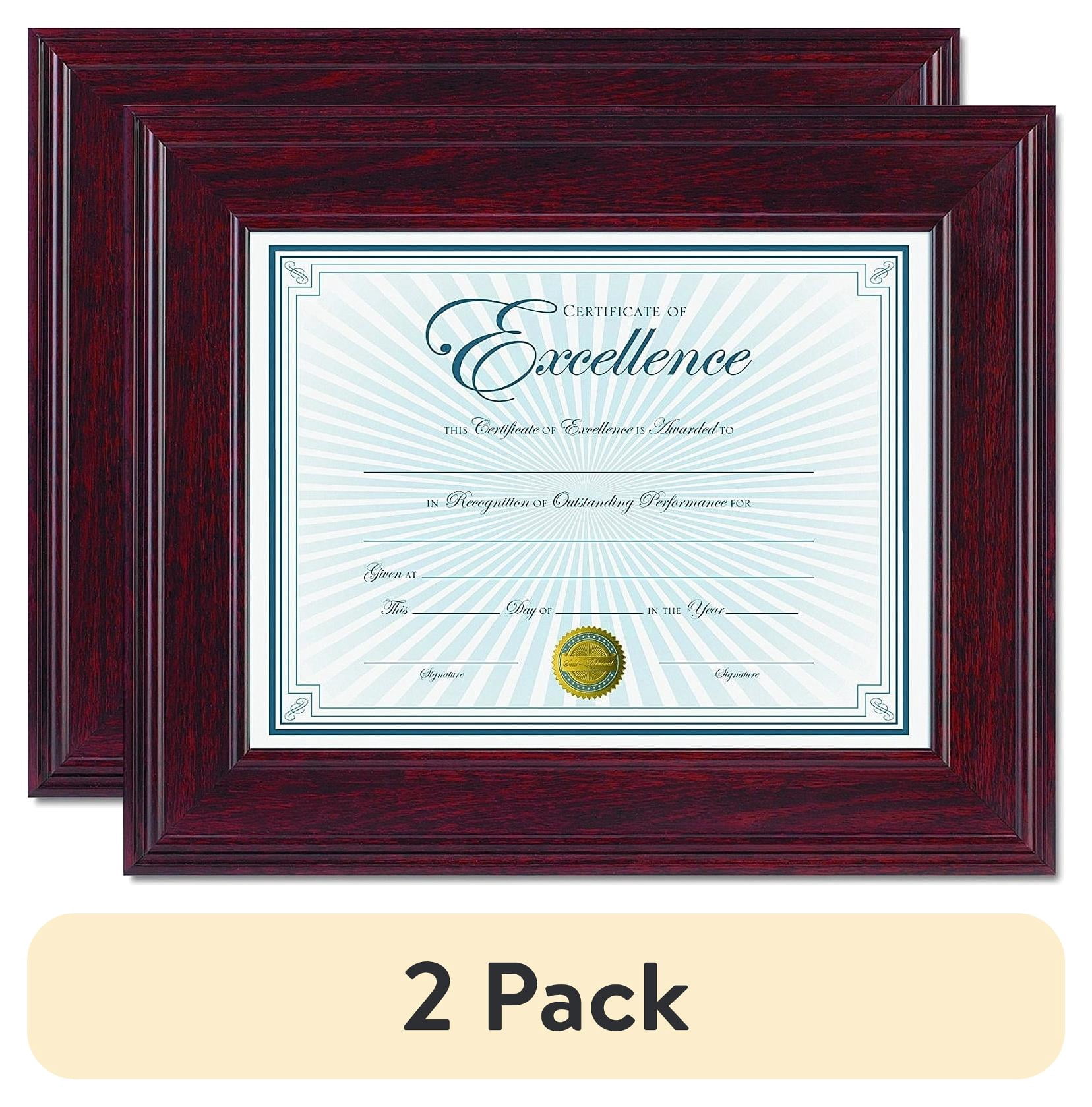 (2 pack) DAX Executive Document/Photo Frame, Desk/Wall Mount, Plastic ...