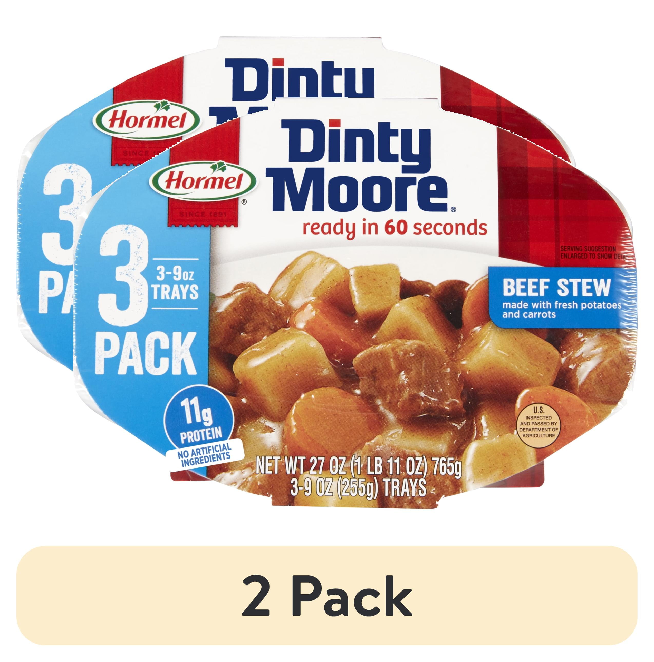 (2 pack) DINTY MOORE Beef Stew, Shelf-Stable, 12 Grams Protein, 9 oz ...