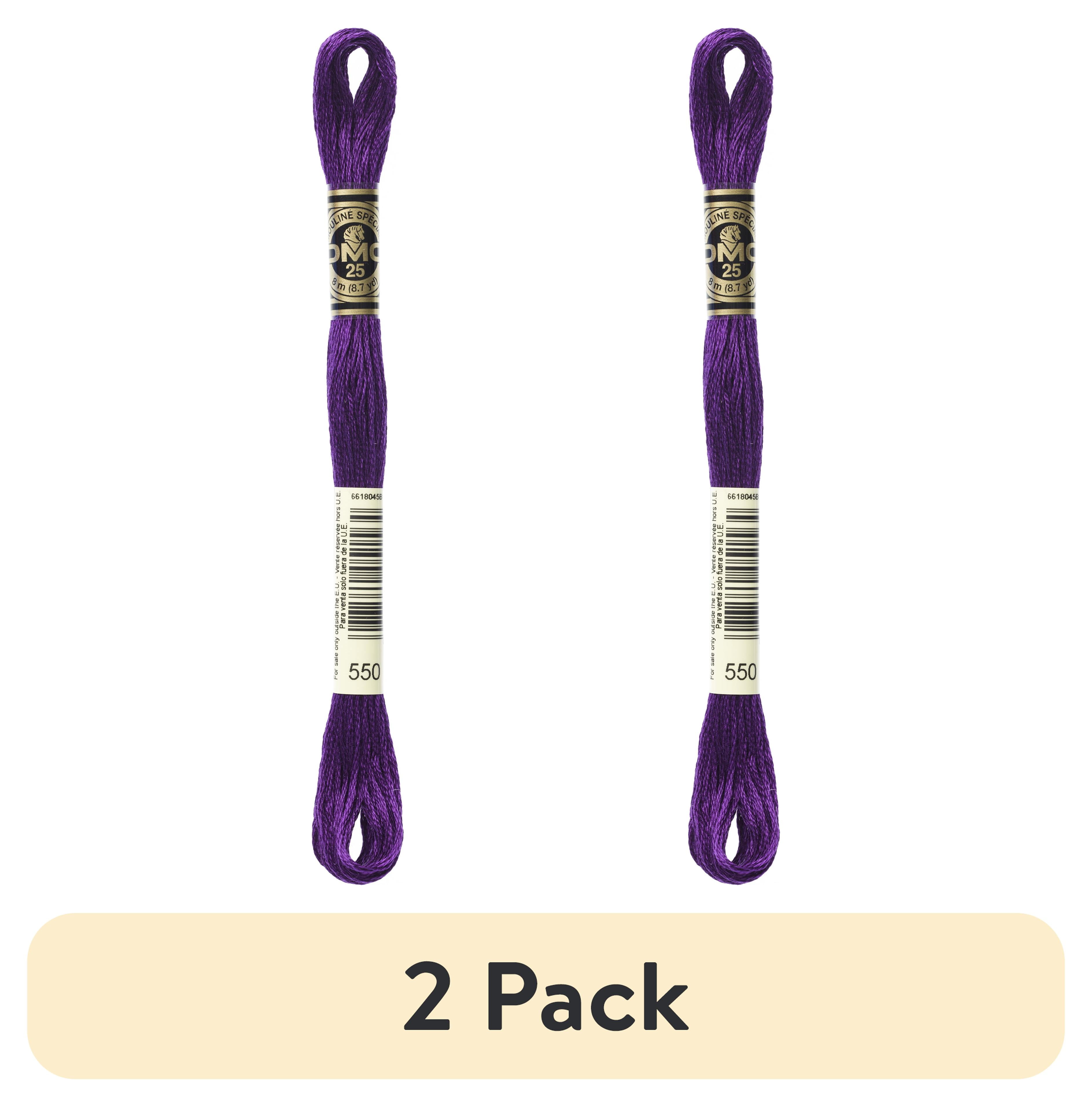 (2 pack) DMC Mouline Special Violet Floss Embroidery Yarn, 8.7 Yd ...